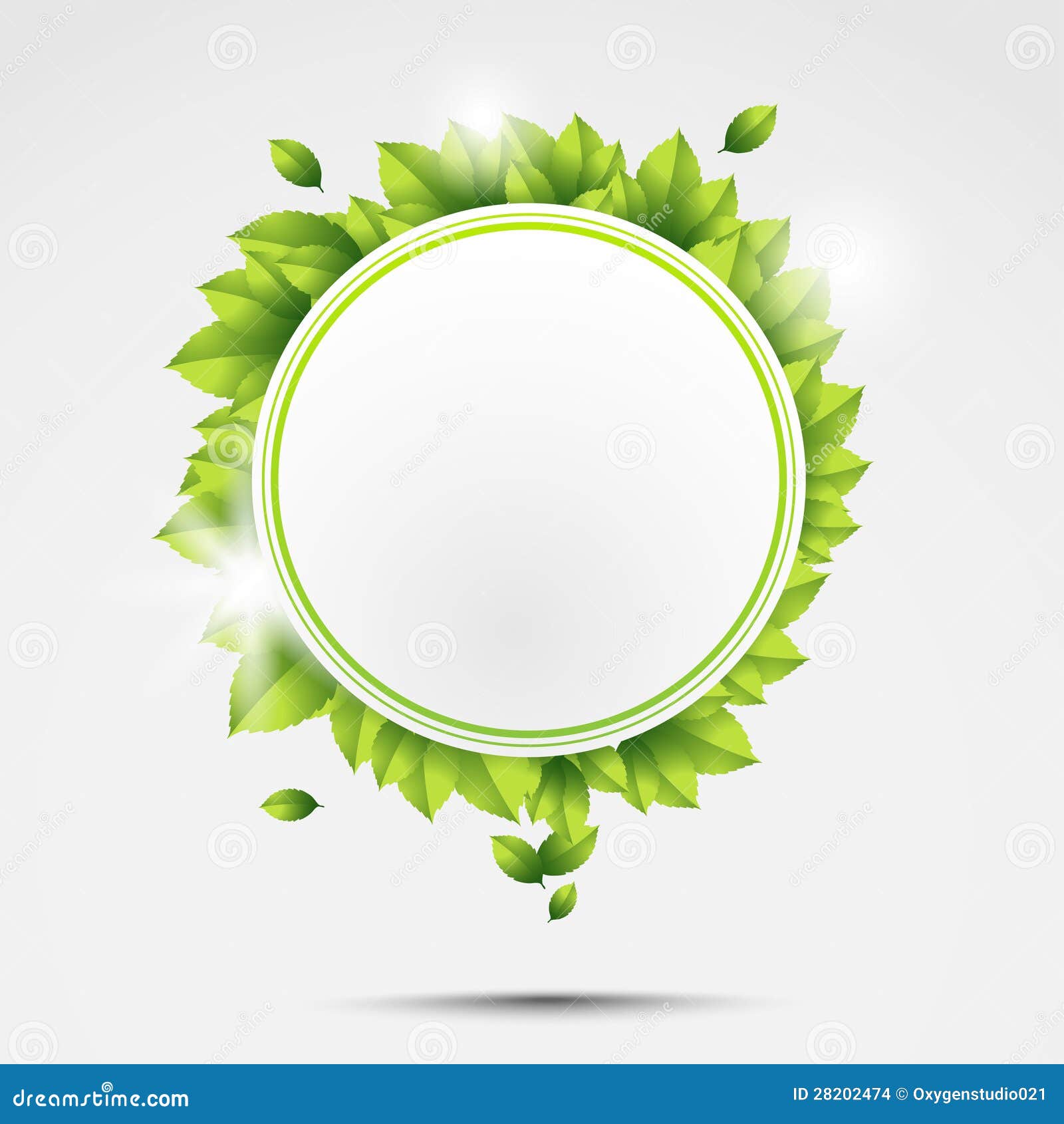 Círculo Da Ecologia Com Folhas Ilustração do Vetor - Ilustração de ...