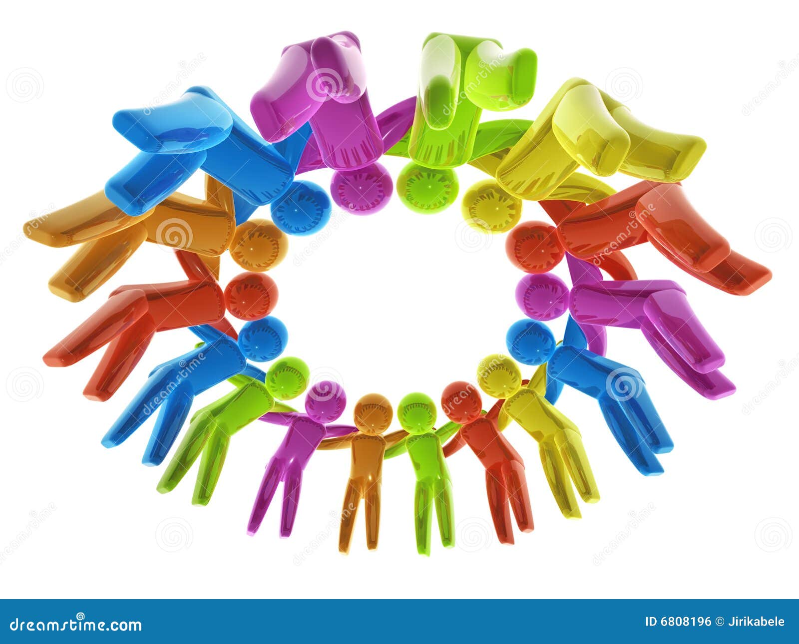 Círculo da equipe ilustração stock. Ilustração de figuras - 6808196