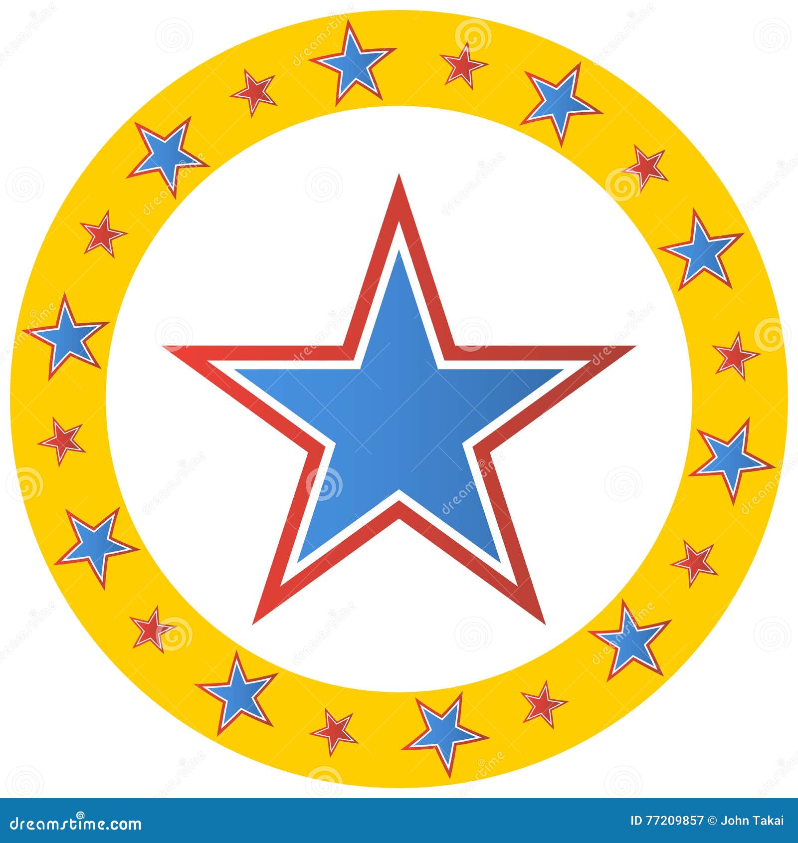 Círculo Da Estrela Do Circo Ilustração do Vetor - Ilustração de ...