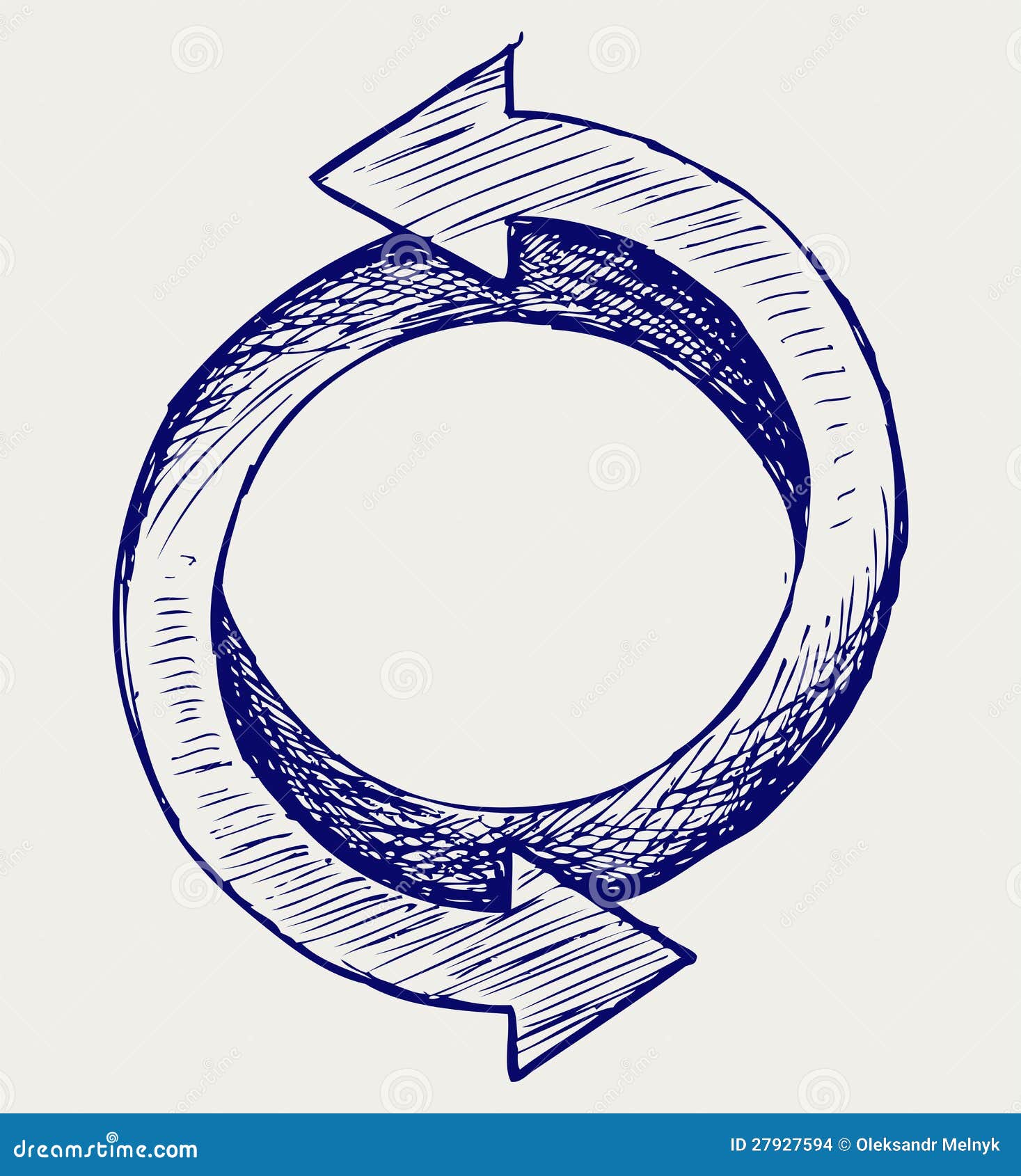 Círculo das setas ilustração do vetor. Ilustração de redondo - 27927594