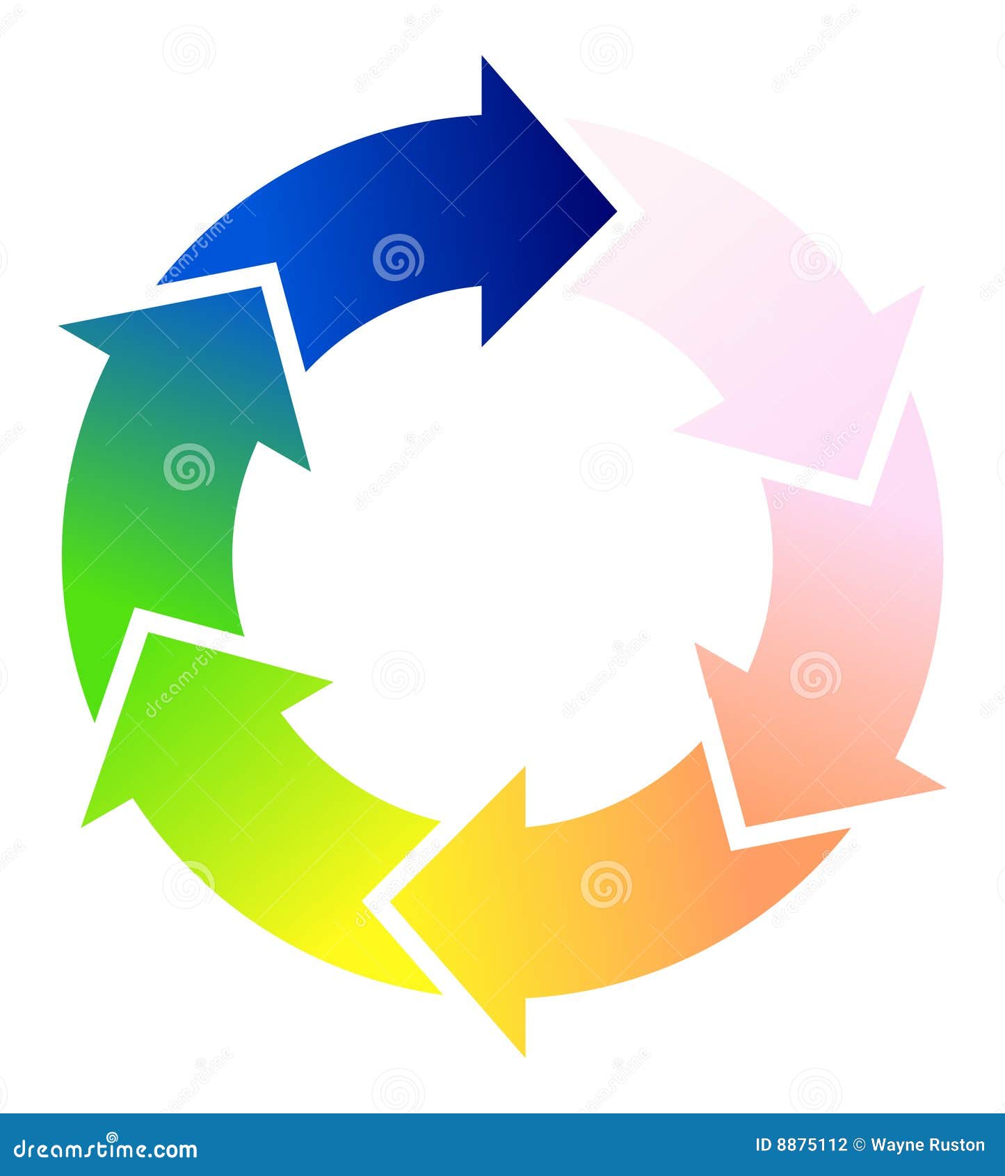 Círculo das setas ilustração do vetor. Ilustração de circular - 8875112