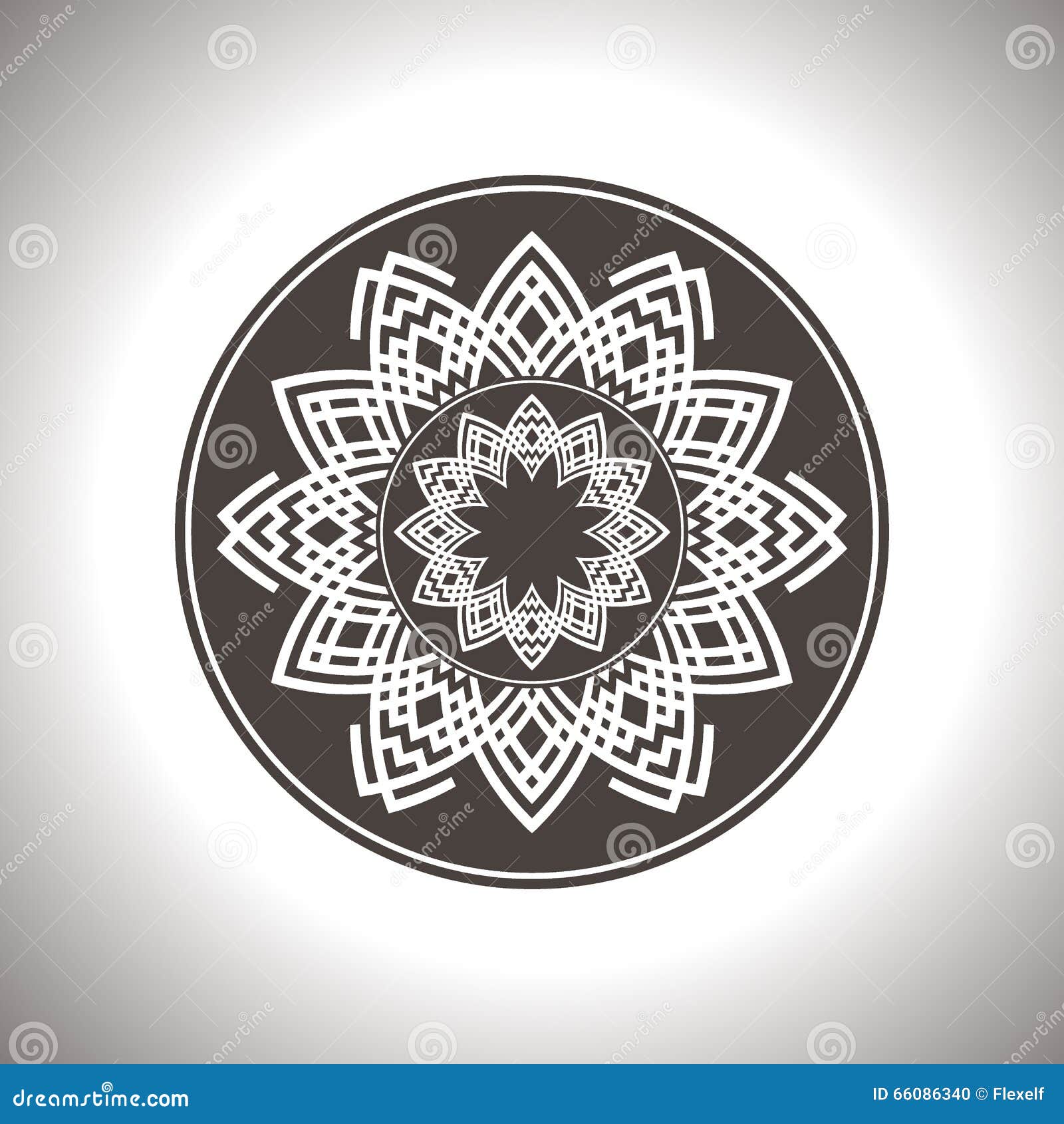 Círculo de Brown ilustración del vector. Ilustración de elemento - 66086340