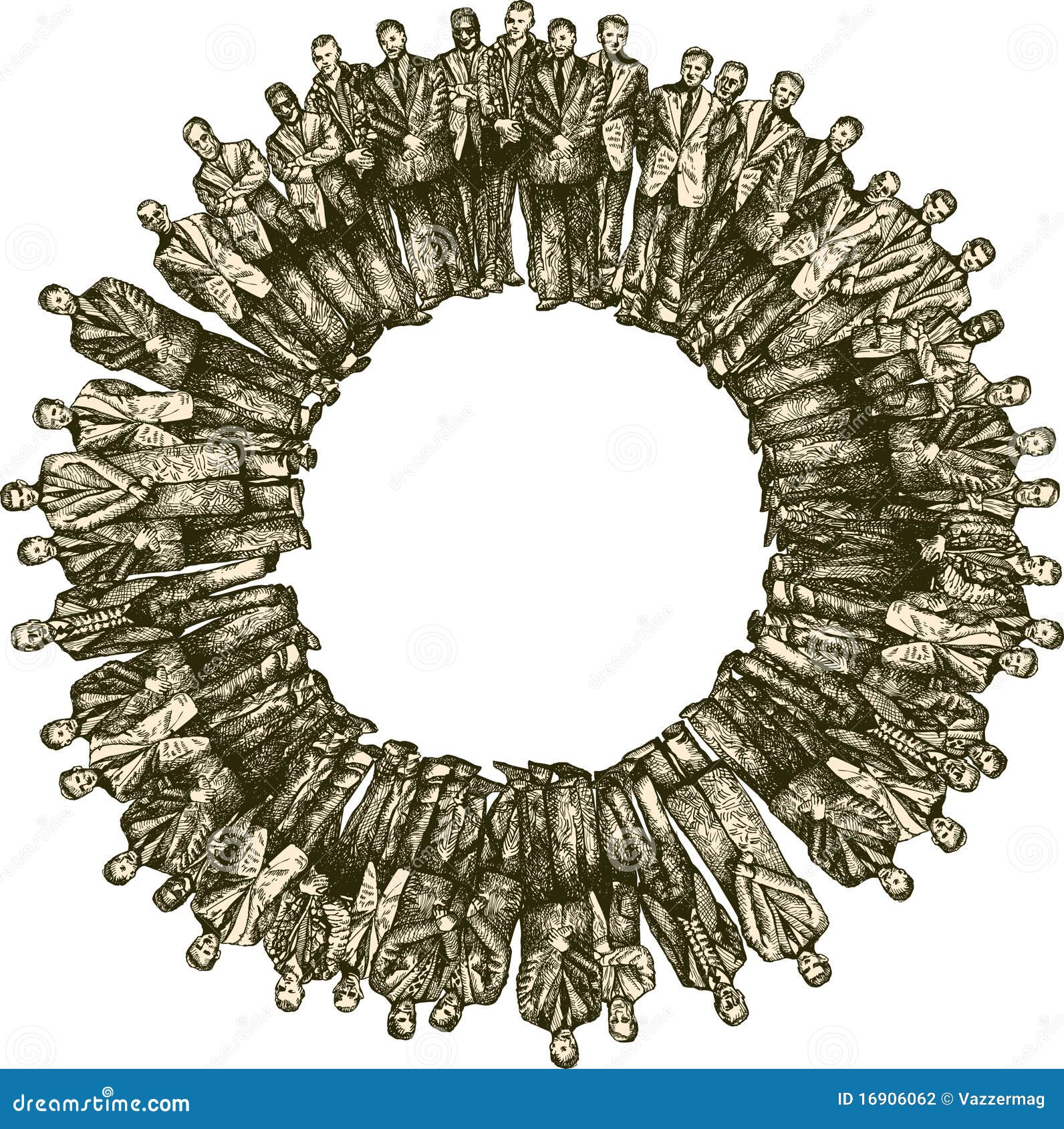 Círculo de la comunidad ilustración del vector. Ilustración de recuerde ...