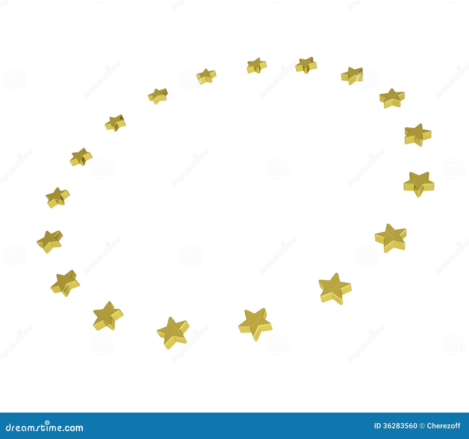Círculo De Las Estrellas Del Oro Stock de ilustración - Ilustración de ...
