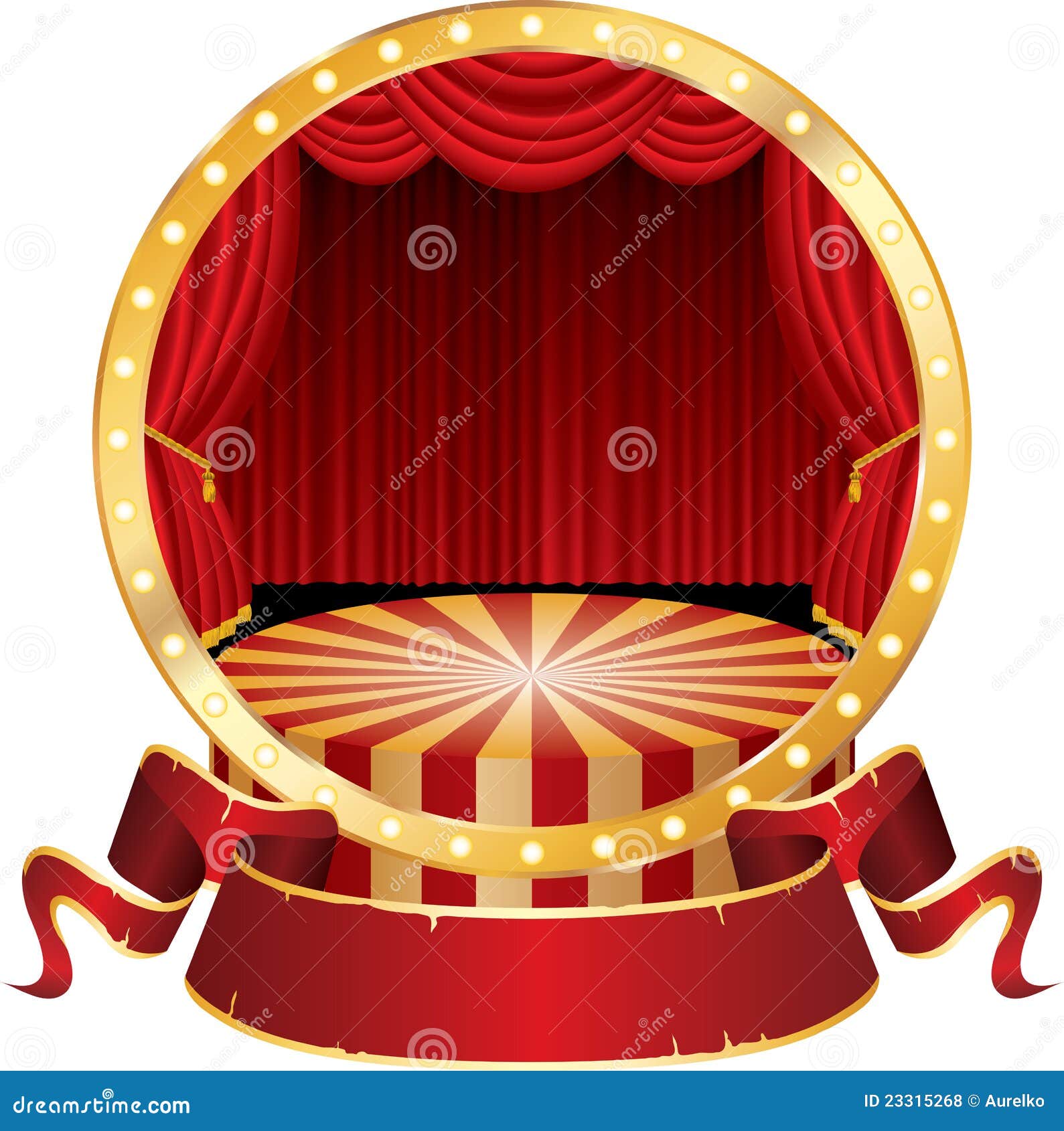 Círculo del circo ilustración del vector. Ilustración de lugar - 23315268