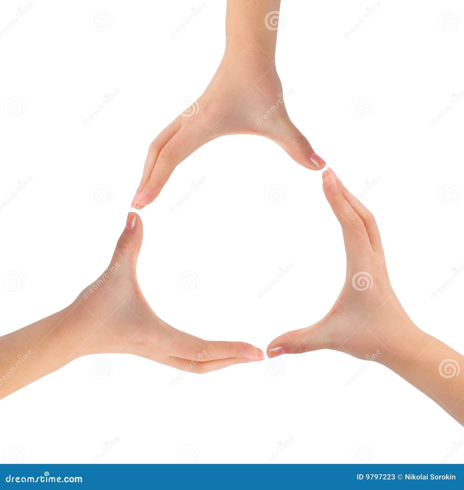 Círculo hecho de manos imagen de archivo. Imagen de amor - 9797223