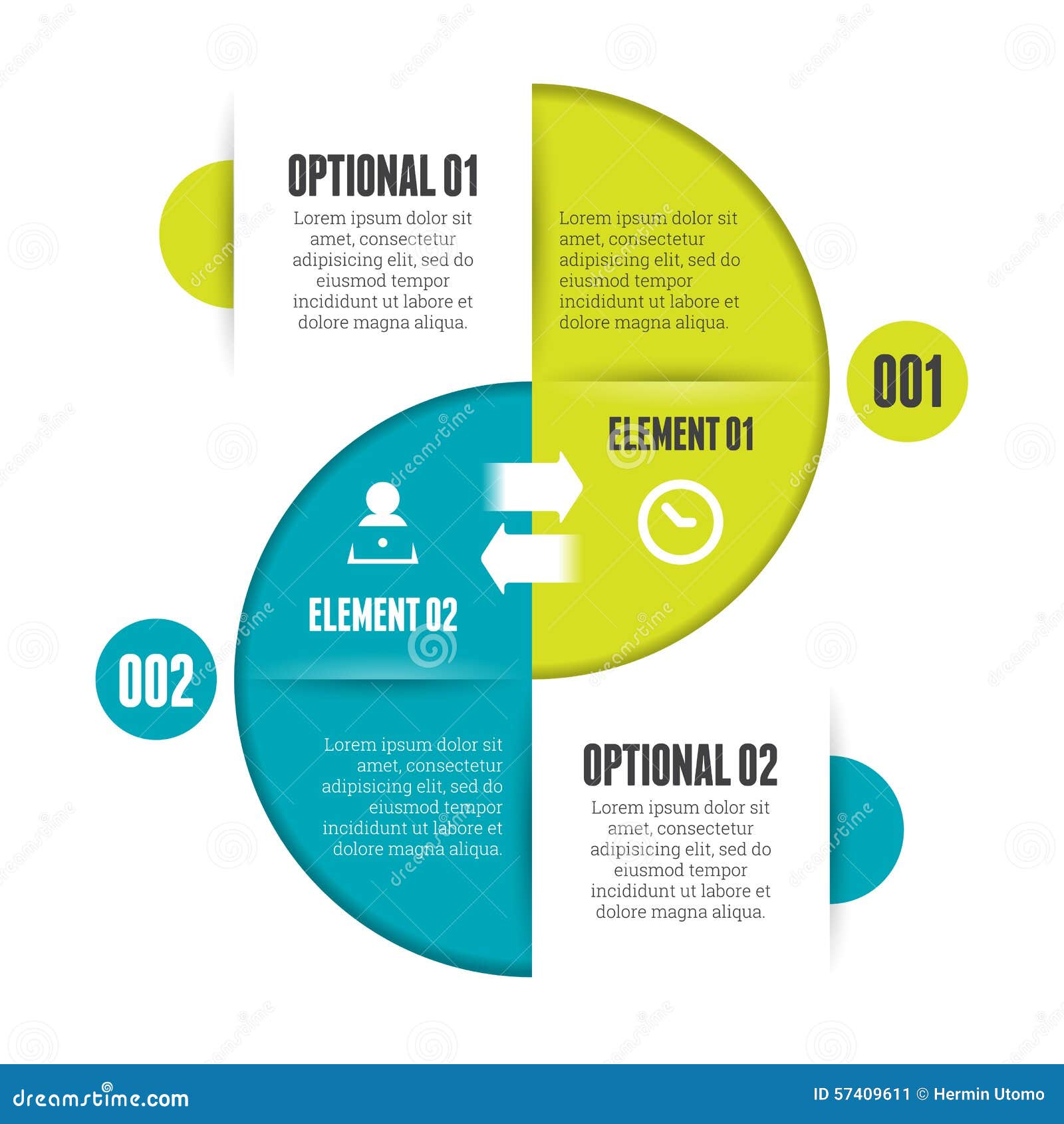 Círculo Infographic Partido Ilustración del Vector - Ilustración de ...