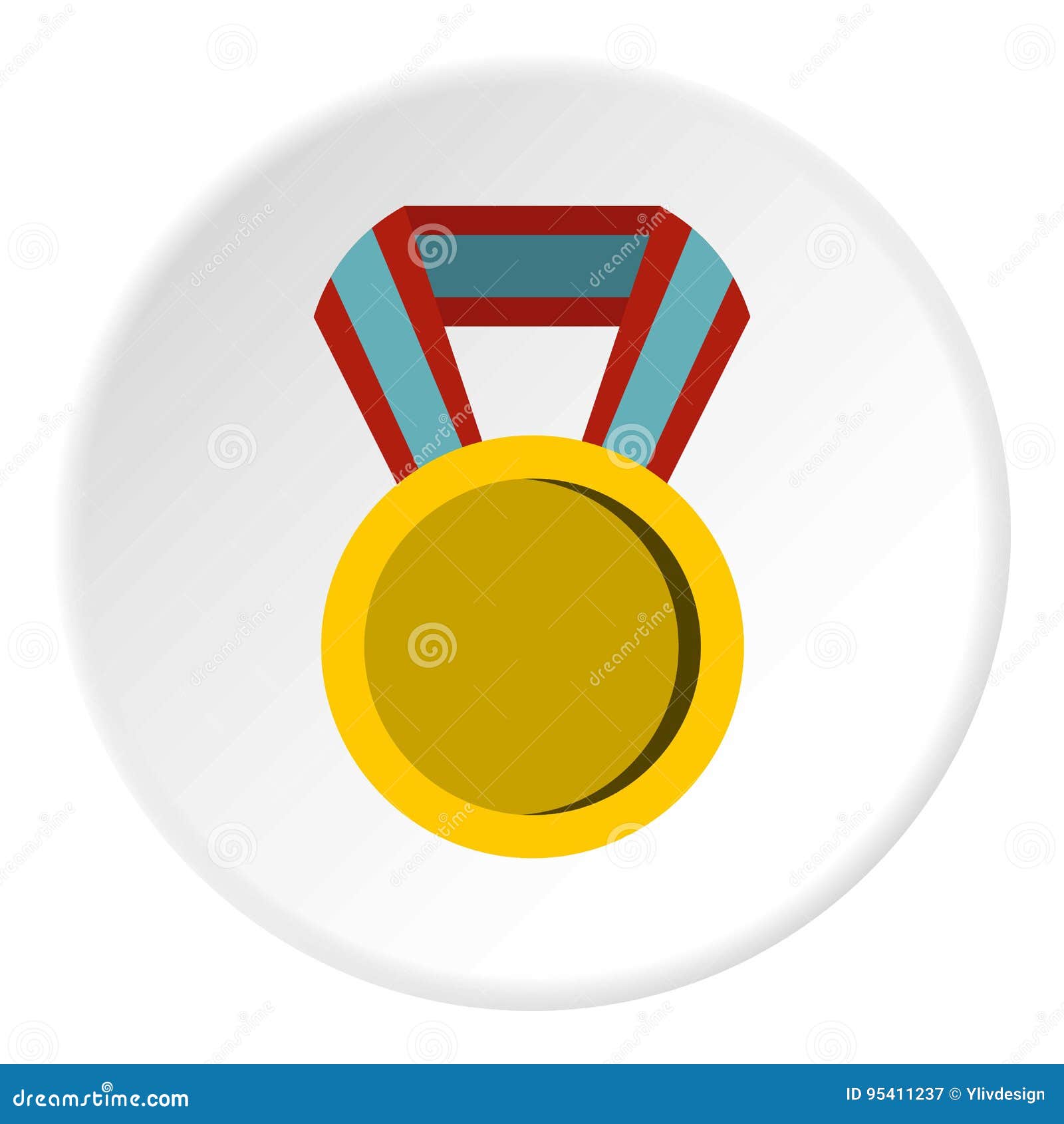 Círculo Redondo Do ícone Da Medalha Ilustração do Vetor - Ilustração de ...