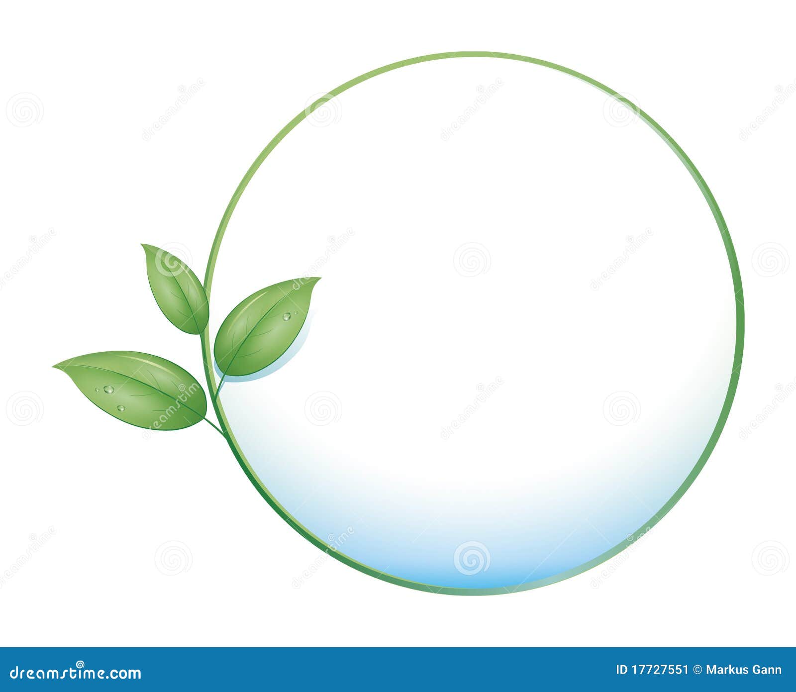 Círculo verde de la hoja stock de ilustración. Ilustración de ambiente ...