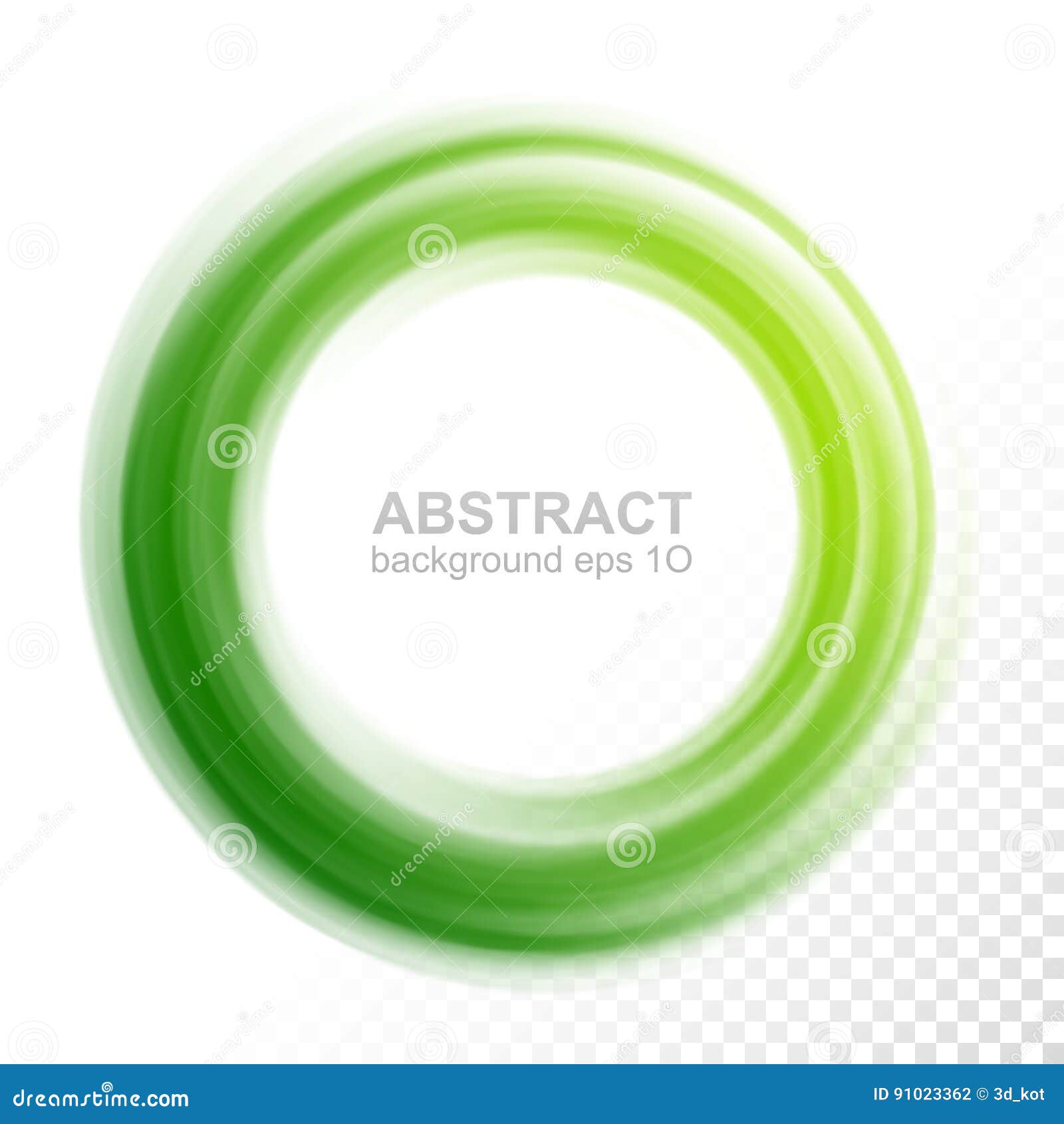 Círculo Verde Transparente Abstrato Do Redemoinho Ilustração do Vetor ...