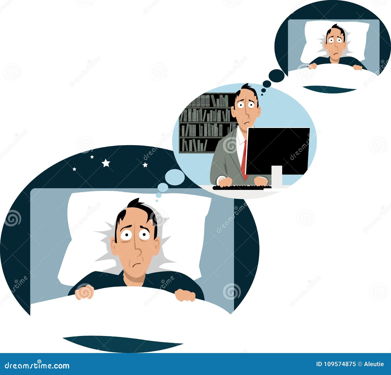 Círculo vicioso ilustração do vetor. Ilustração de carreira - 109574875