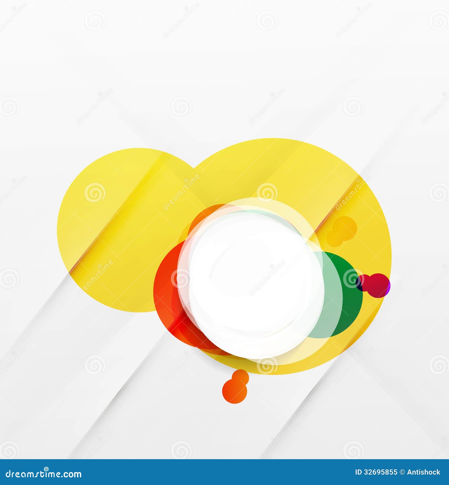 Círculos Abstractos Coloridos Modernos Ilustración del Vector ...