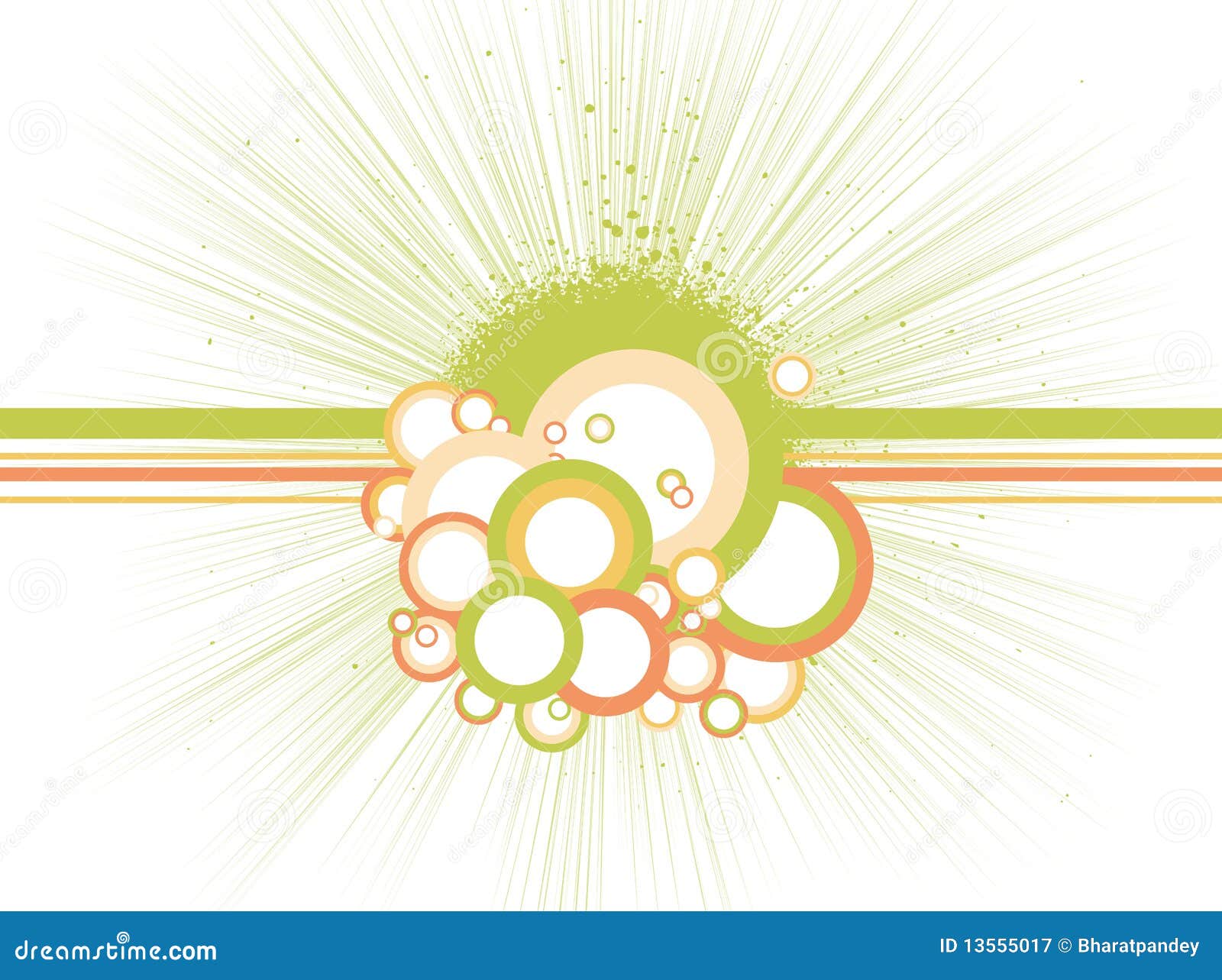 Círculos Abstractos Con Las Líneas. Vector Ilustración del Vector ...