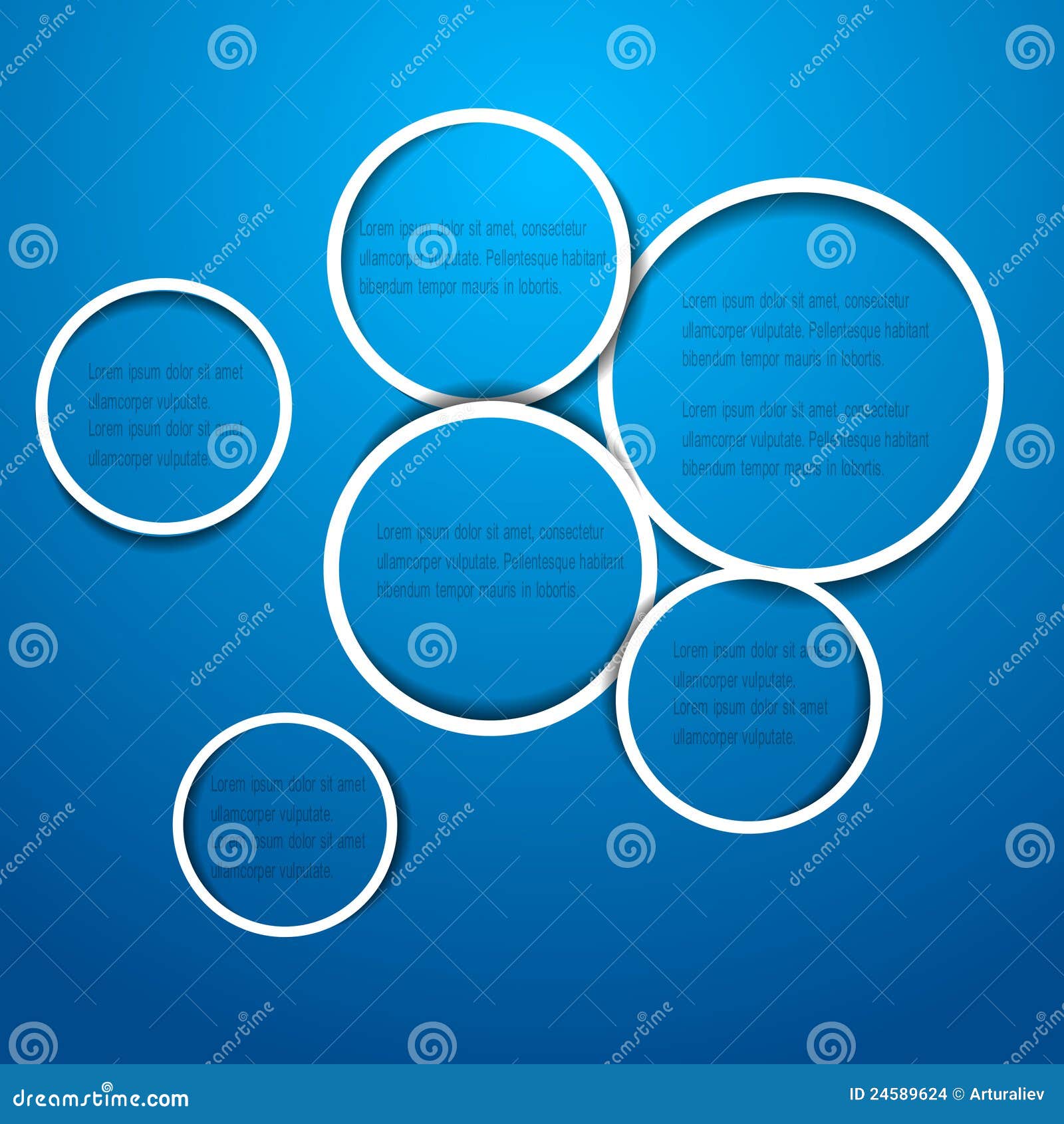 Círculos Abstractos Para El Diseño De Web Ilustración del Vector ...