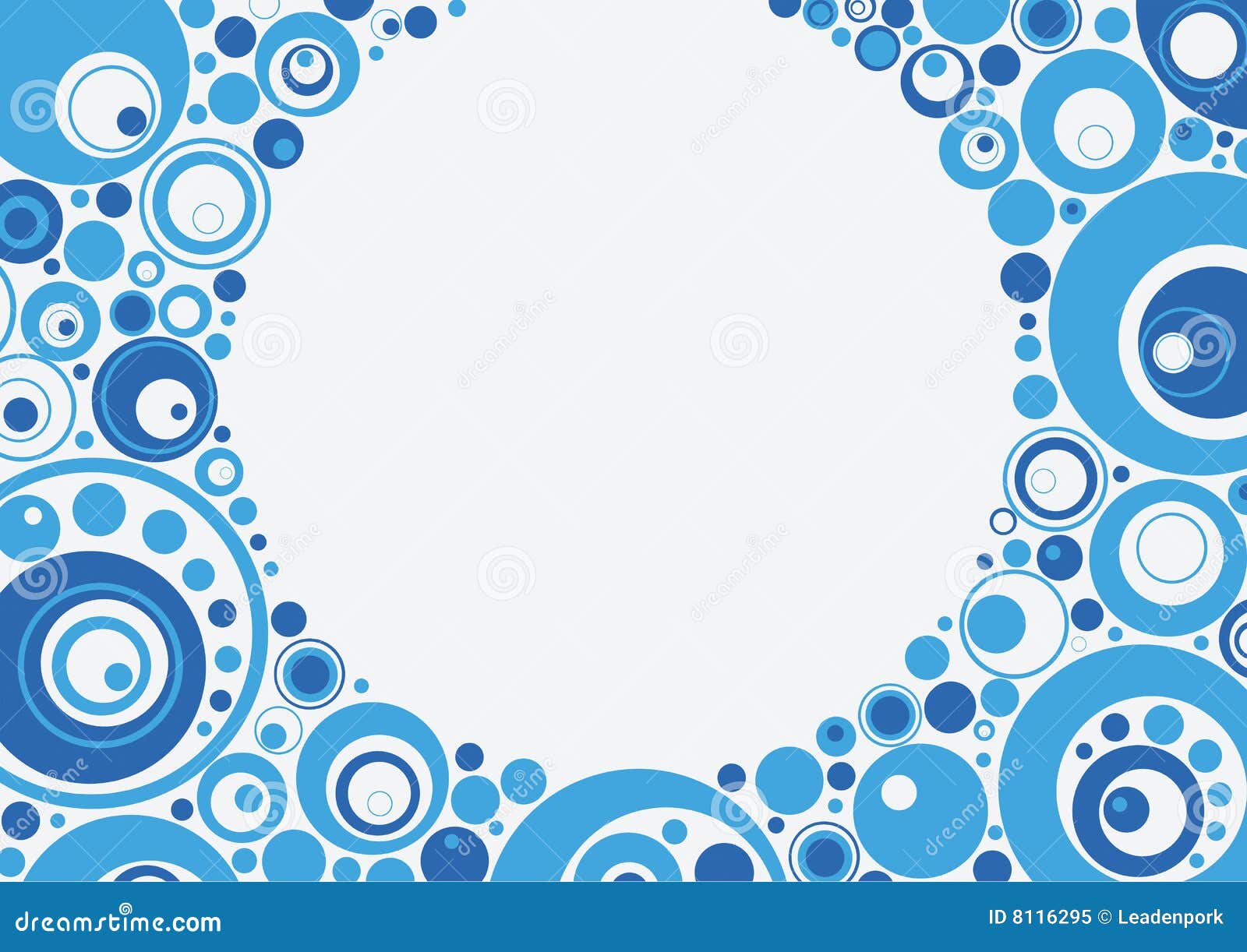 Círculos azules ilustración del vector. Ilustración de azul - 8116295