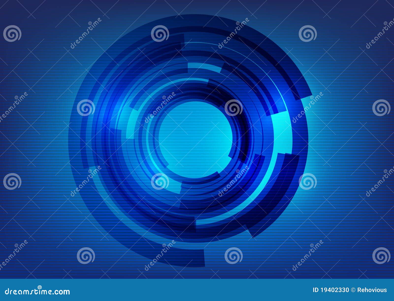 Círculos azules abstractos ilustración del vector. Ilustración de ...