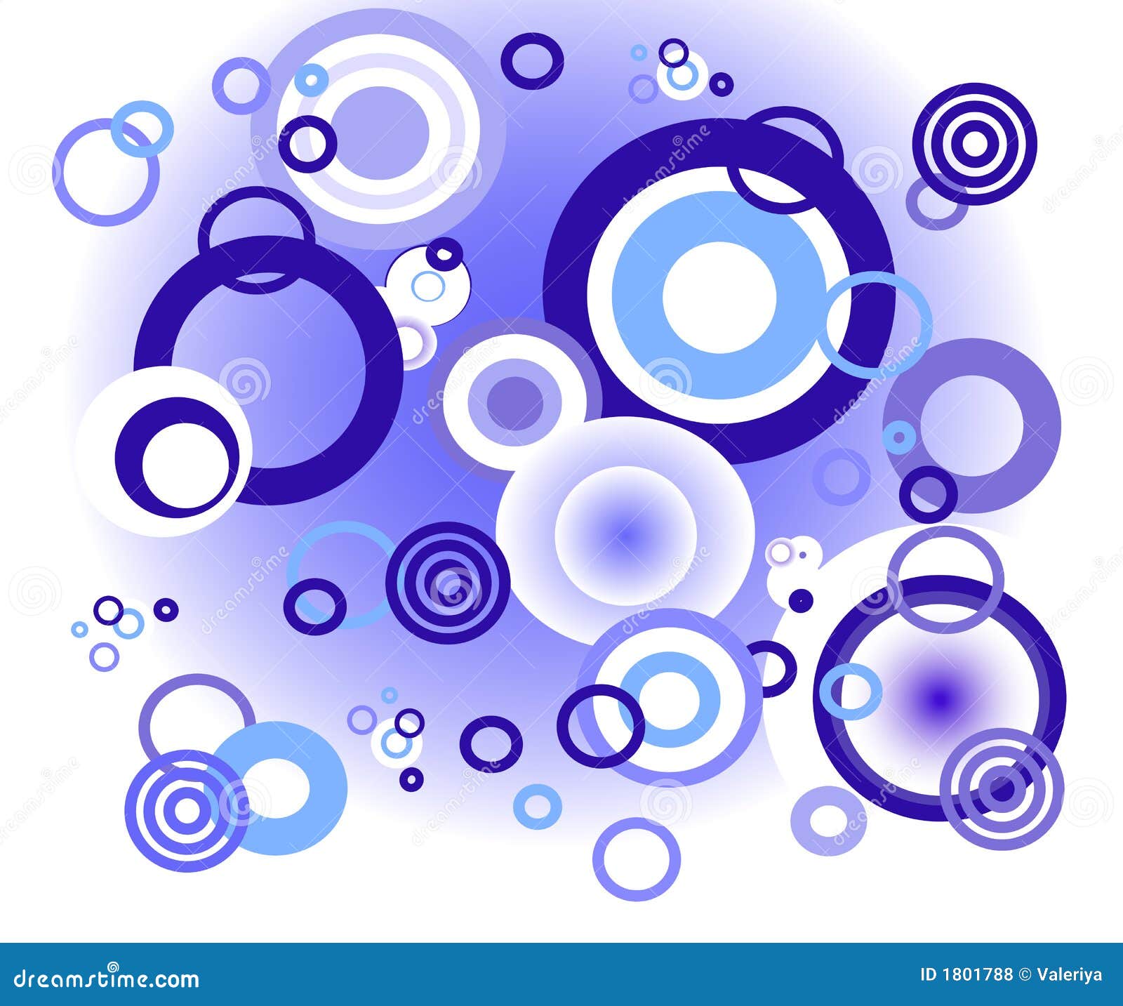 Círculos azules del fondo ilustración del vector. Ilustración de azul ...