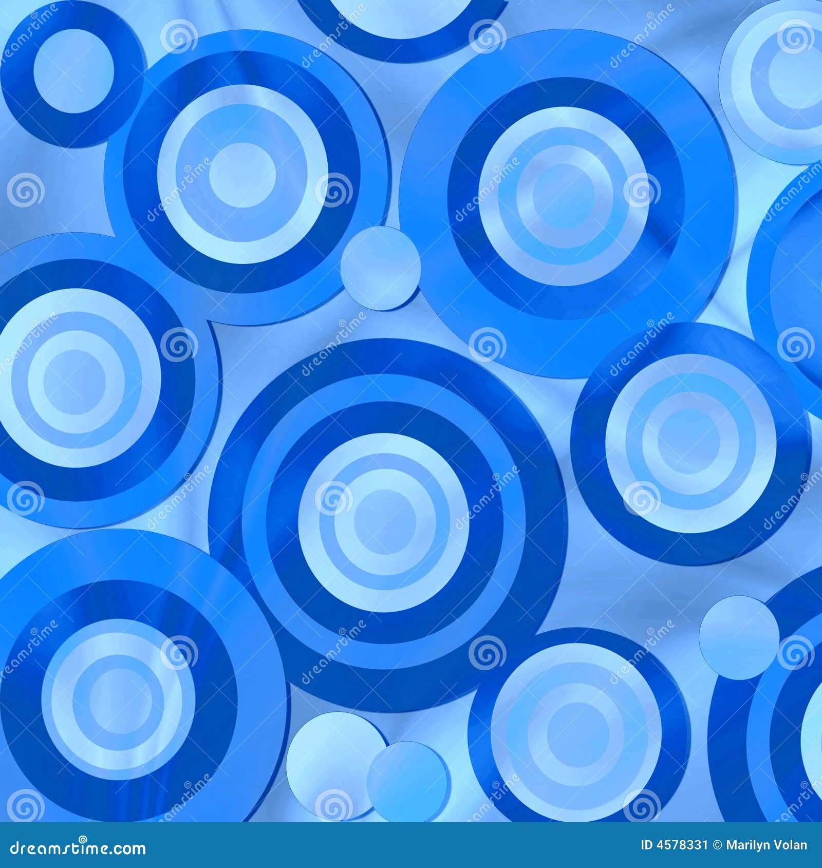 Círculos azules retros stock de ilustración. Ilustración de fondo - 4578331