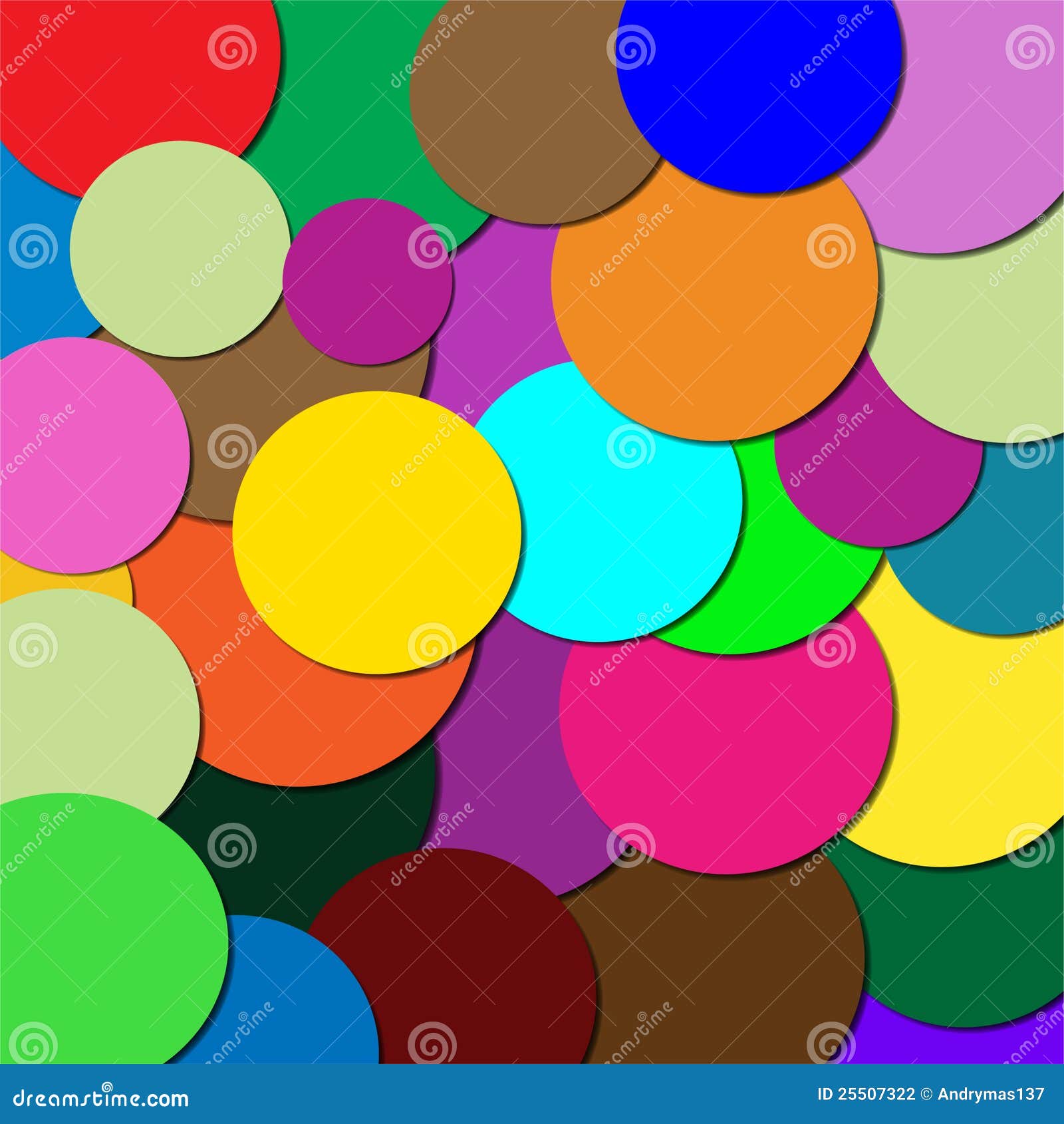 Círculos De Diversos Colores Fotografía de archivo - Imagen: 25507322