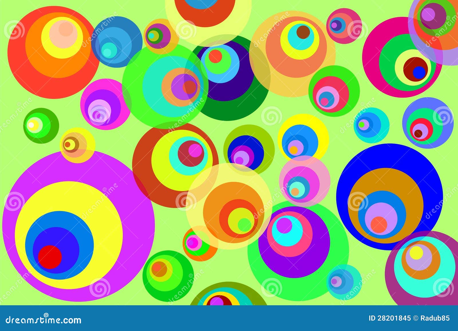 Círculos del disco ilustración del vector. Ilustración de colores ...