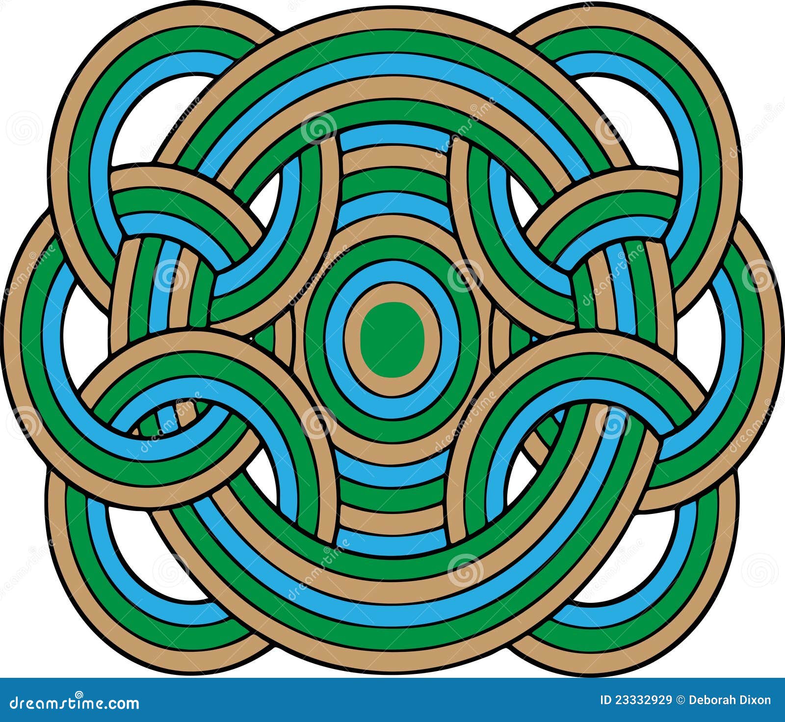 Círculos geométricos ilustração do vetor. Ilustração de isolado - 23332929