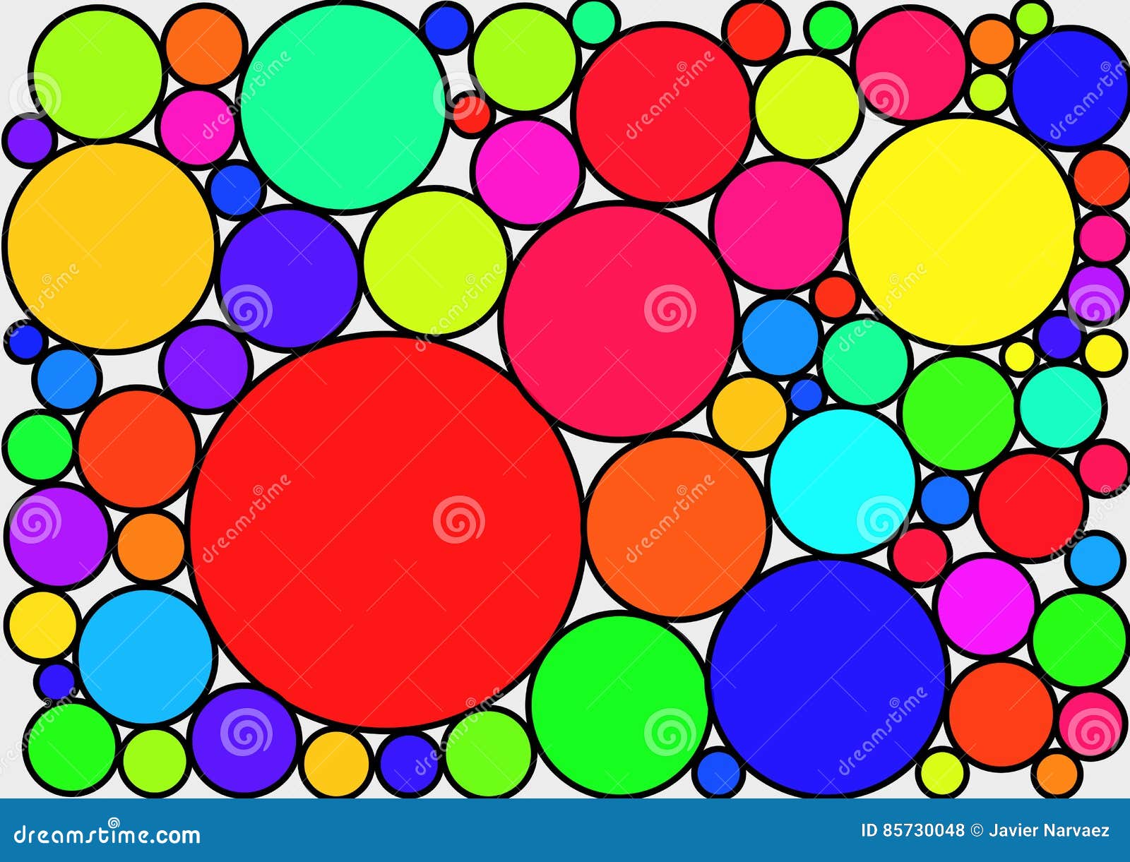 Círculos Multicolores Junto Ilustración del Vector - Ilustración de ...