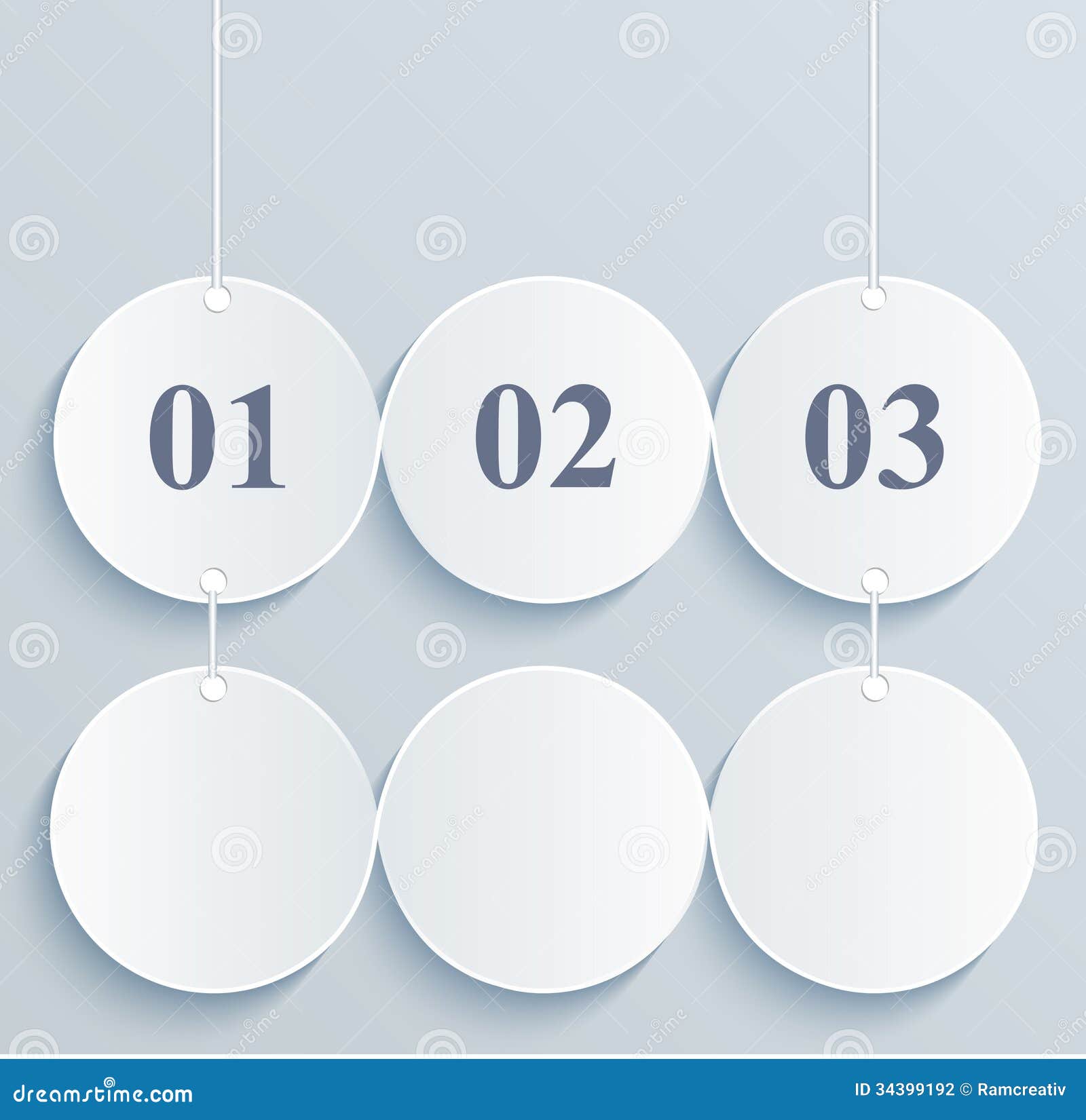 Círculos Numéricos Abstratos Infographic. Ilustração do Vetor ...