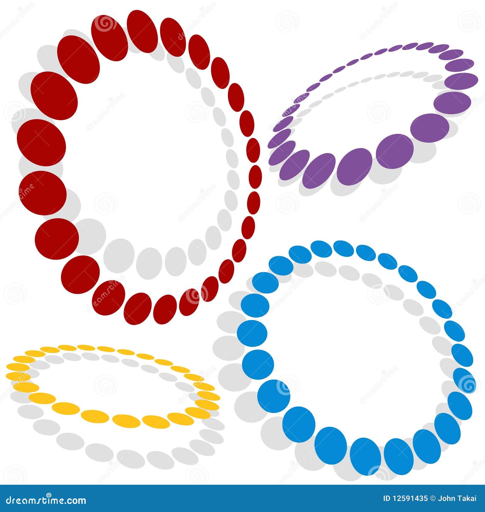 Círculos pontilhados ilustração do vetor. Ilustração de gota - 12591435