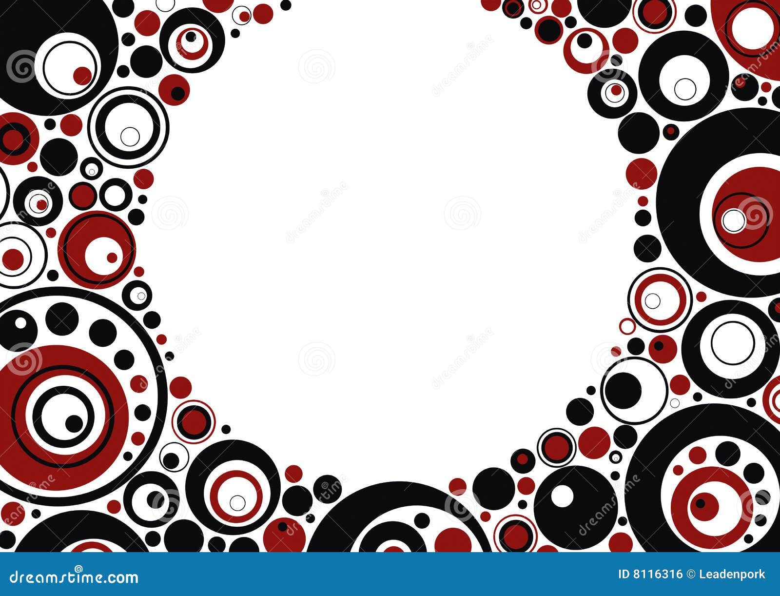 Círculos rojos y negros ilustración del vector. Ilustración de extracto ...