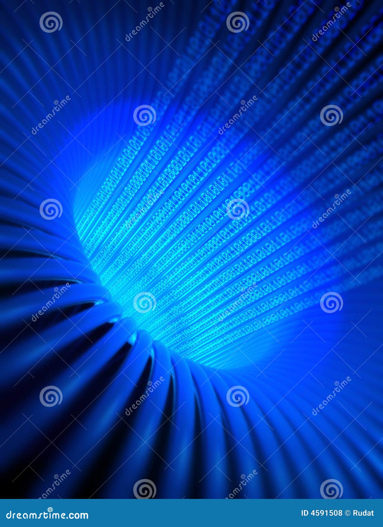 Código binario azul stock de ilustración. Ilustración de secuencia ...