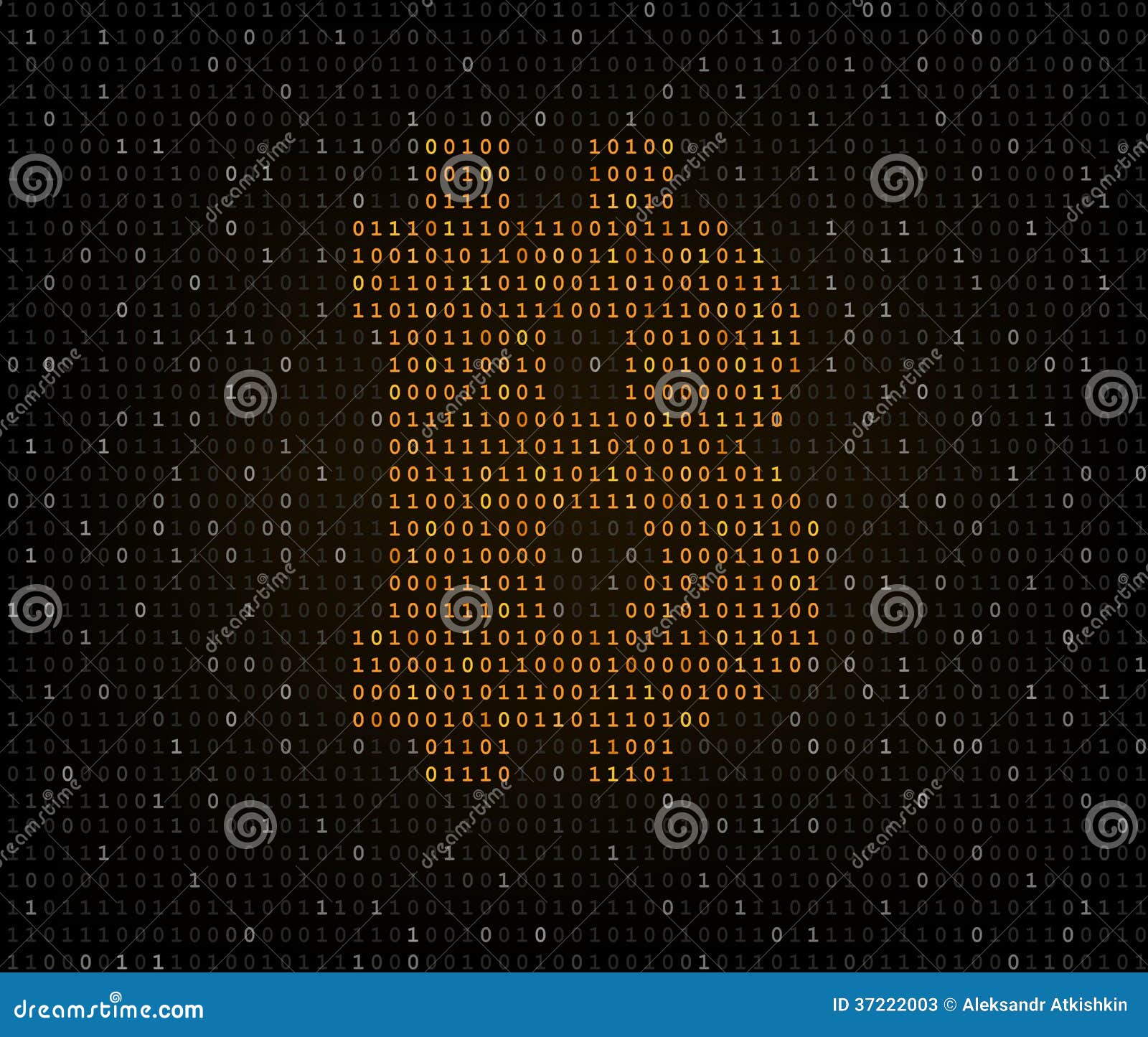 Código Binario Del Símbolo De Bitcoin Stock de ilustración ...