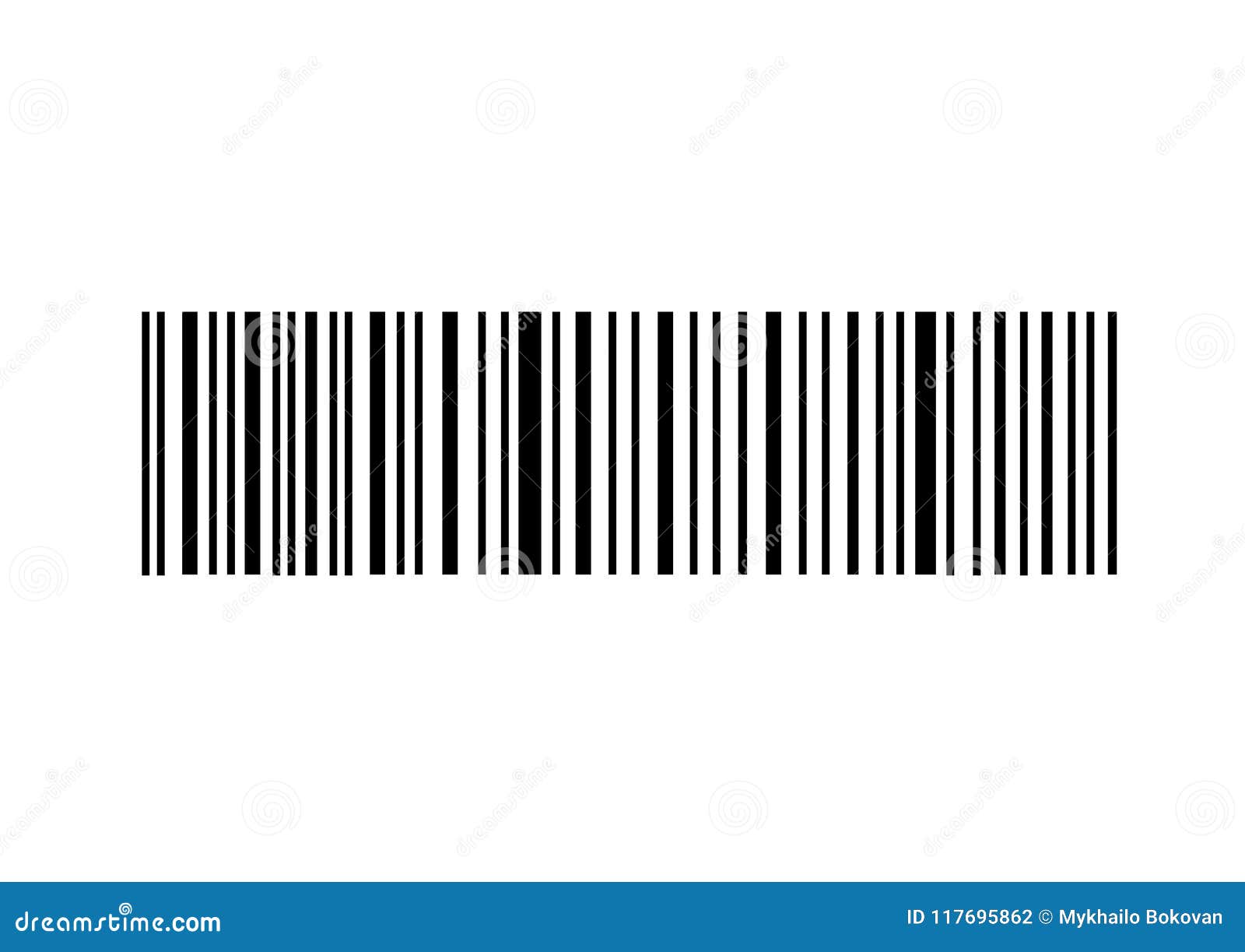 Código de barras simple ilustración del vector. Ilustración de barra ...