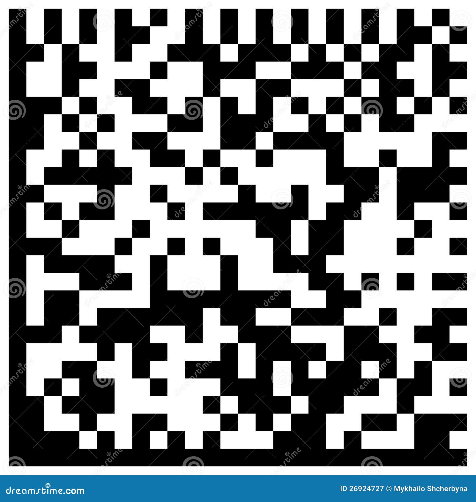 Código de DataMatrix. ilustração stock. Ilustração de fundos - 26924727