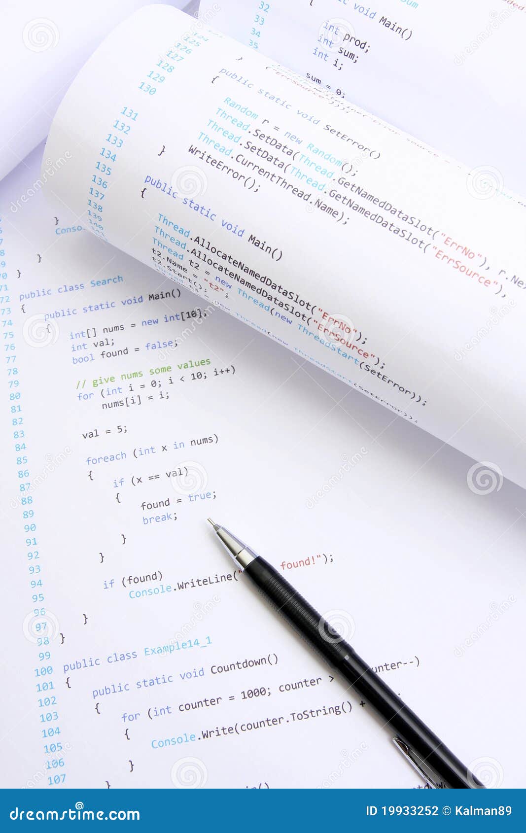 Código de programação foto de stock. Imagem de linhas - 19933252