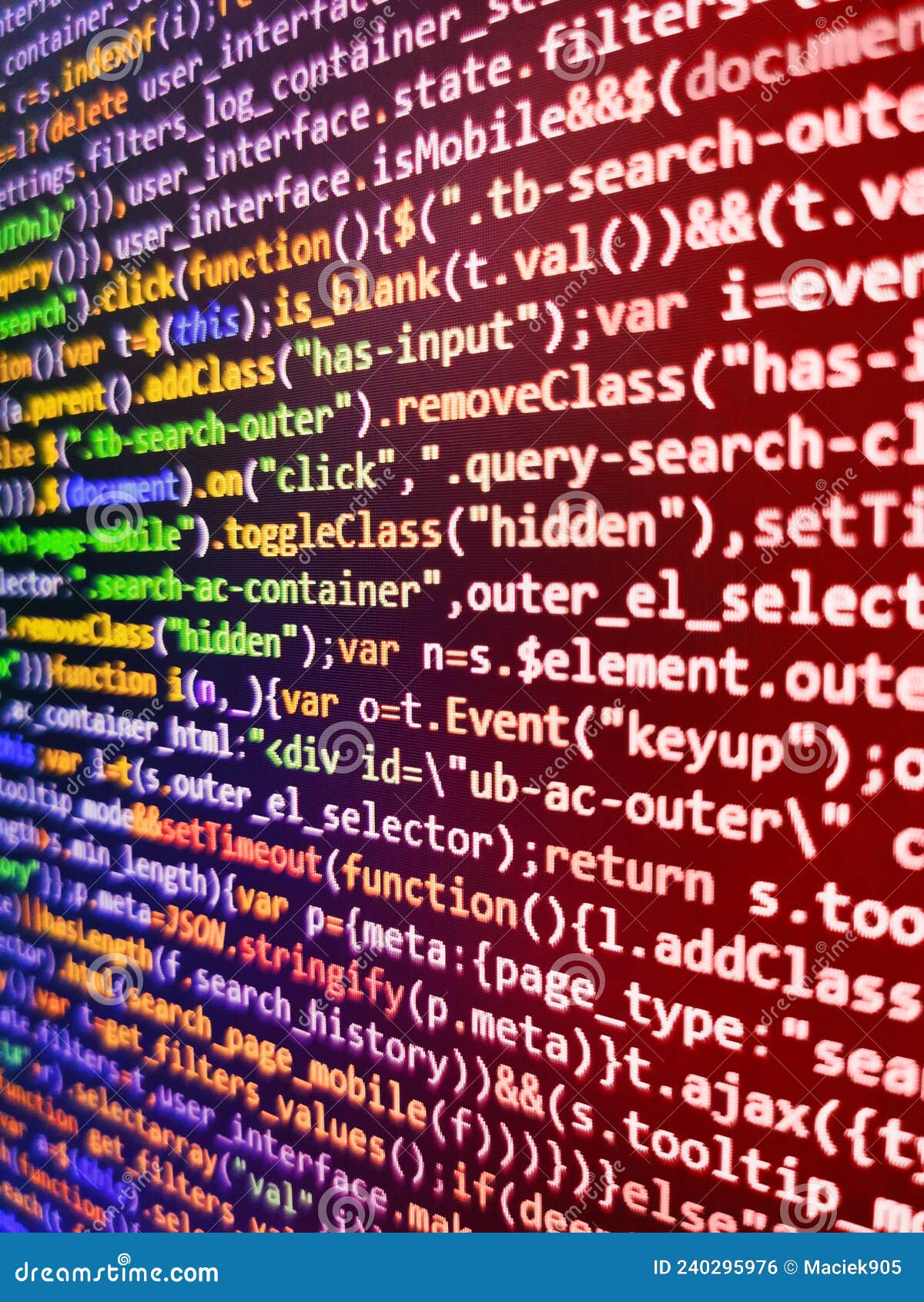 Código De Programación De Software Para Desarrolladores. Programador ...