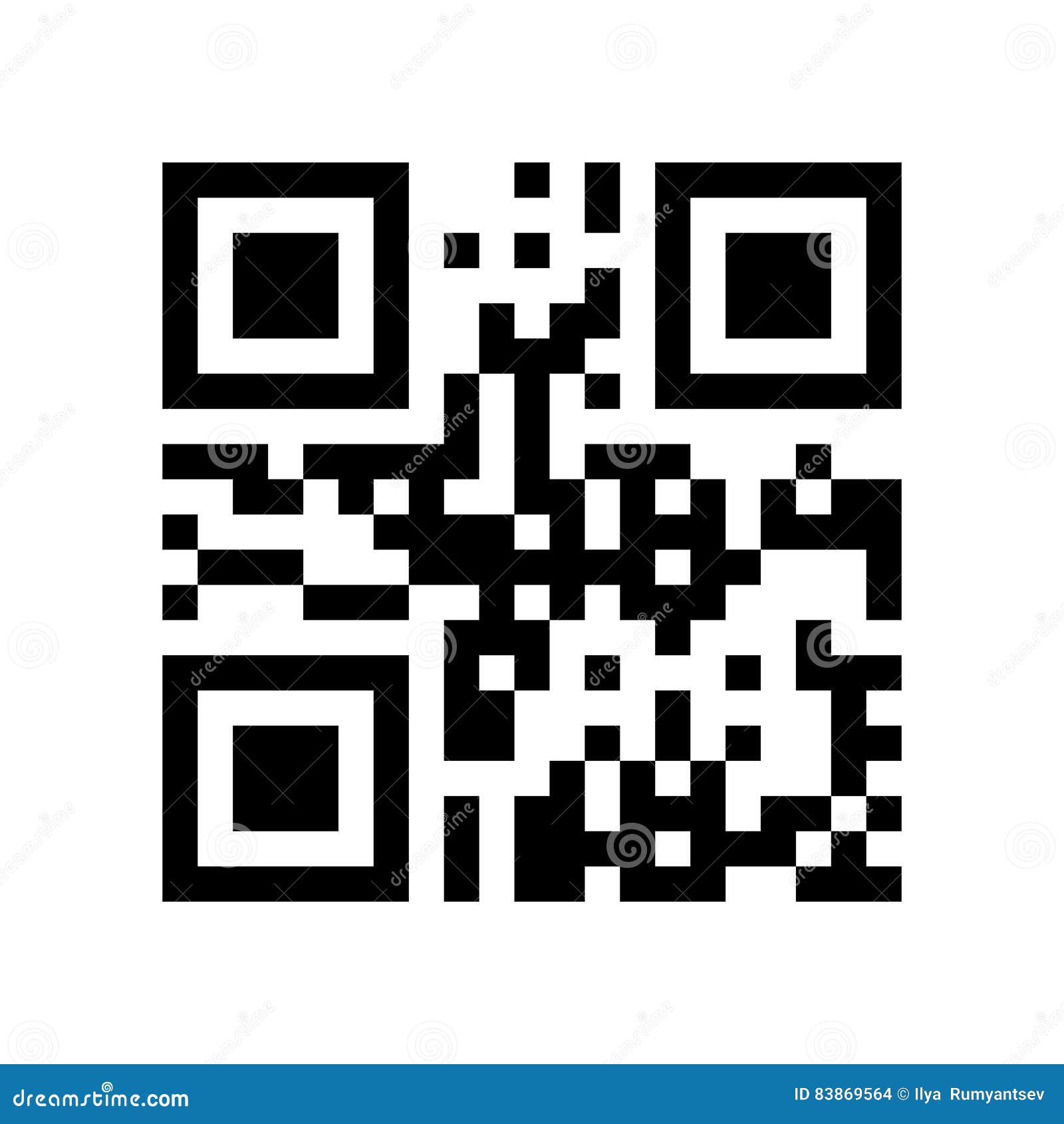 Código De QR Con Venta Codificada De La Palabra Ilustración del Vector ...