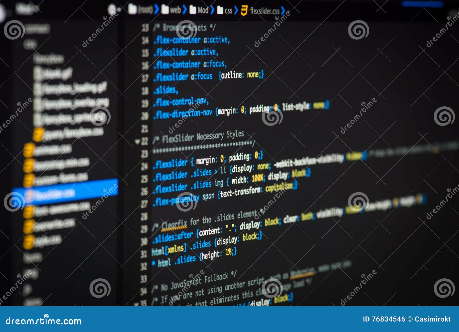 Código del HTML y del CSS foto de archivo. Imagen de cierre - 76834546