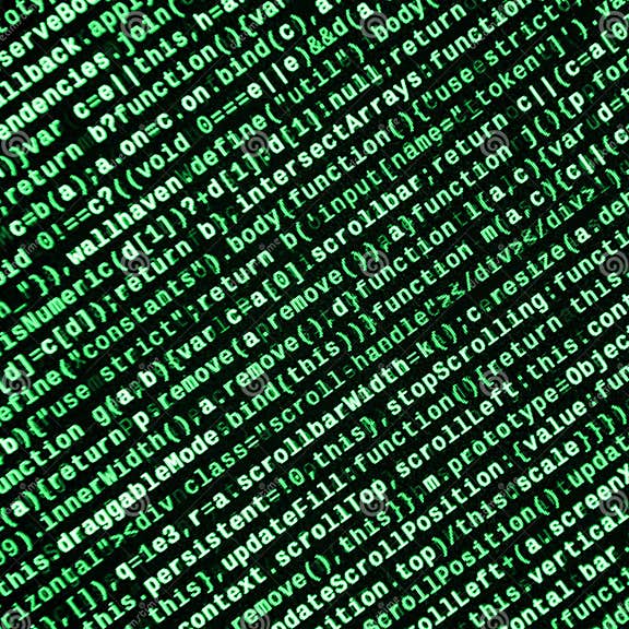 Código Del Javascript En Editor De Texto Concepto Del Ciberespacio De ...