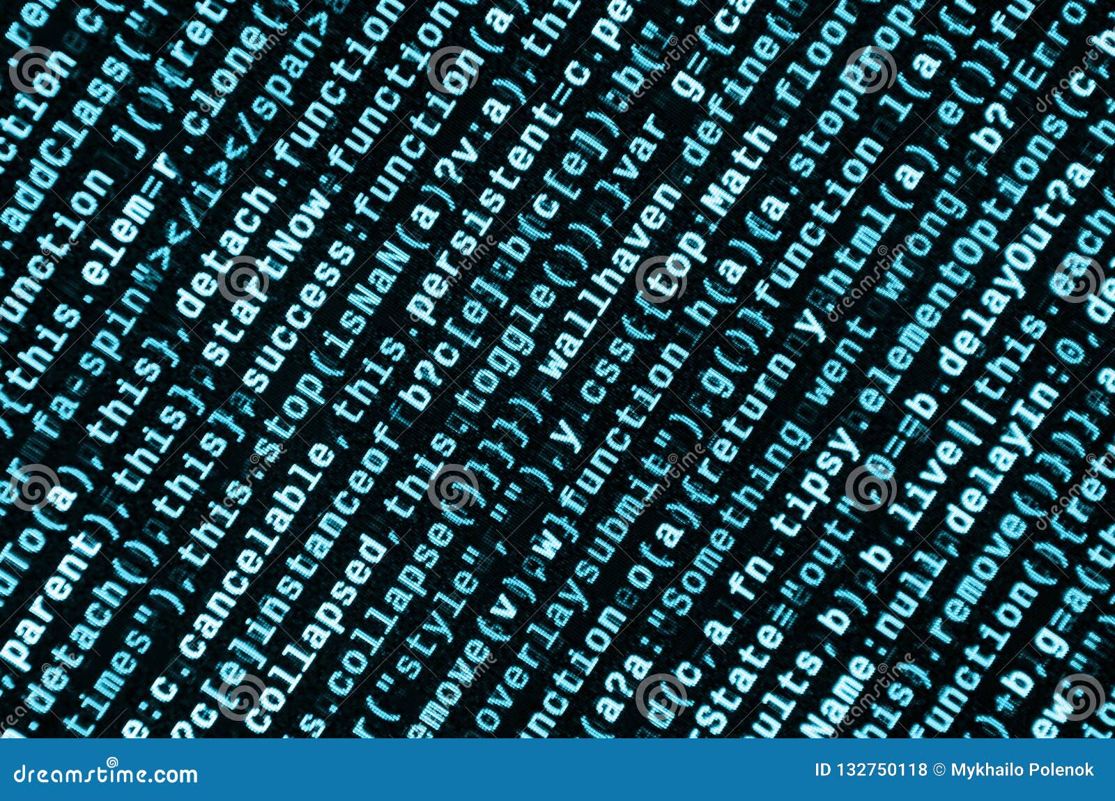 Código Del Javascript En Editor De Texto Concepto Del Ciberespacio De ...
