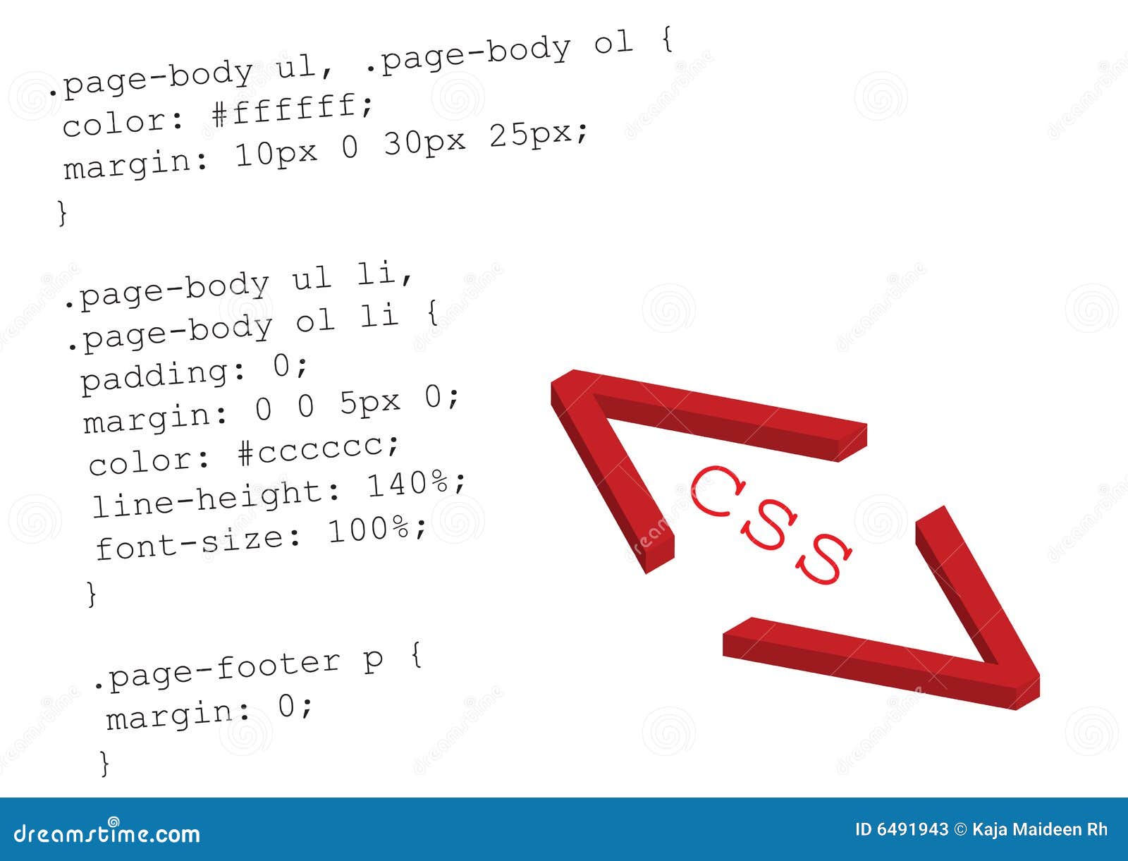 Código fonte css - vetor ilustração do vetor. Ilustração de fundo - 6491943