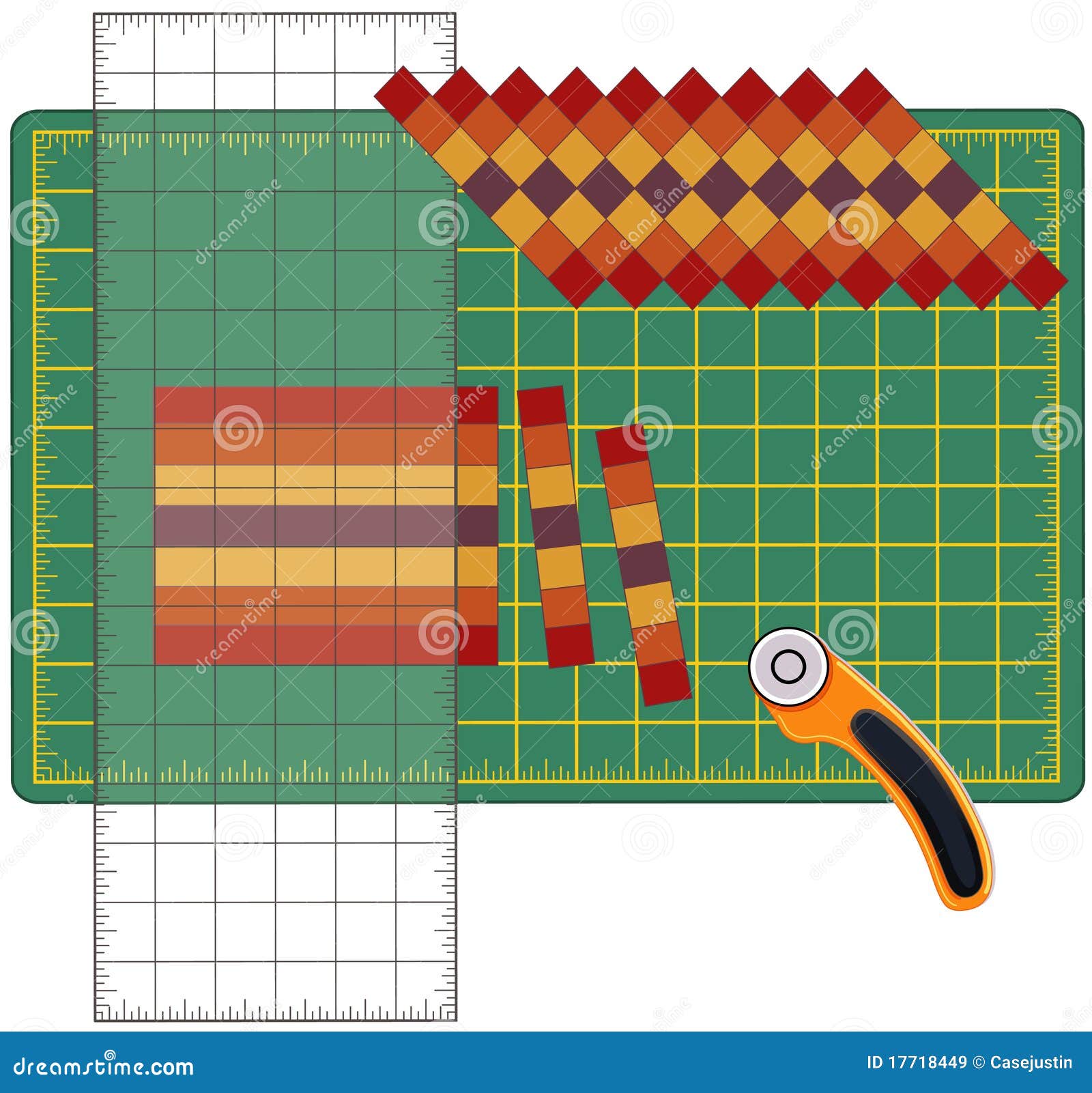 Cómo crear el remiendo ilustración del vector. Ilustración de rotatorio ...
