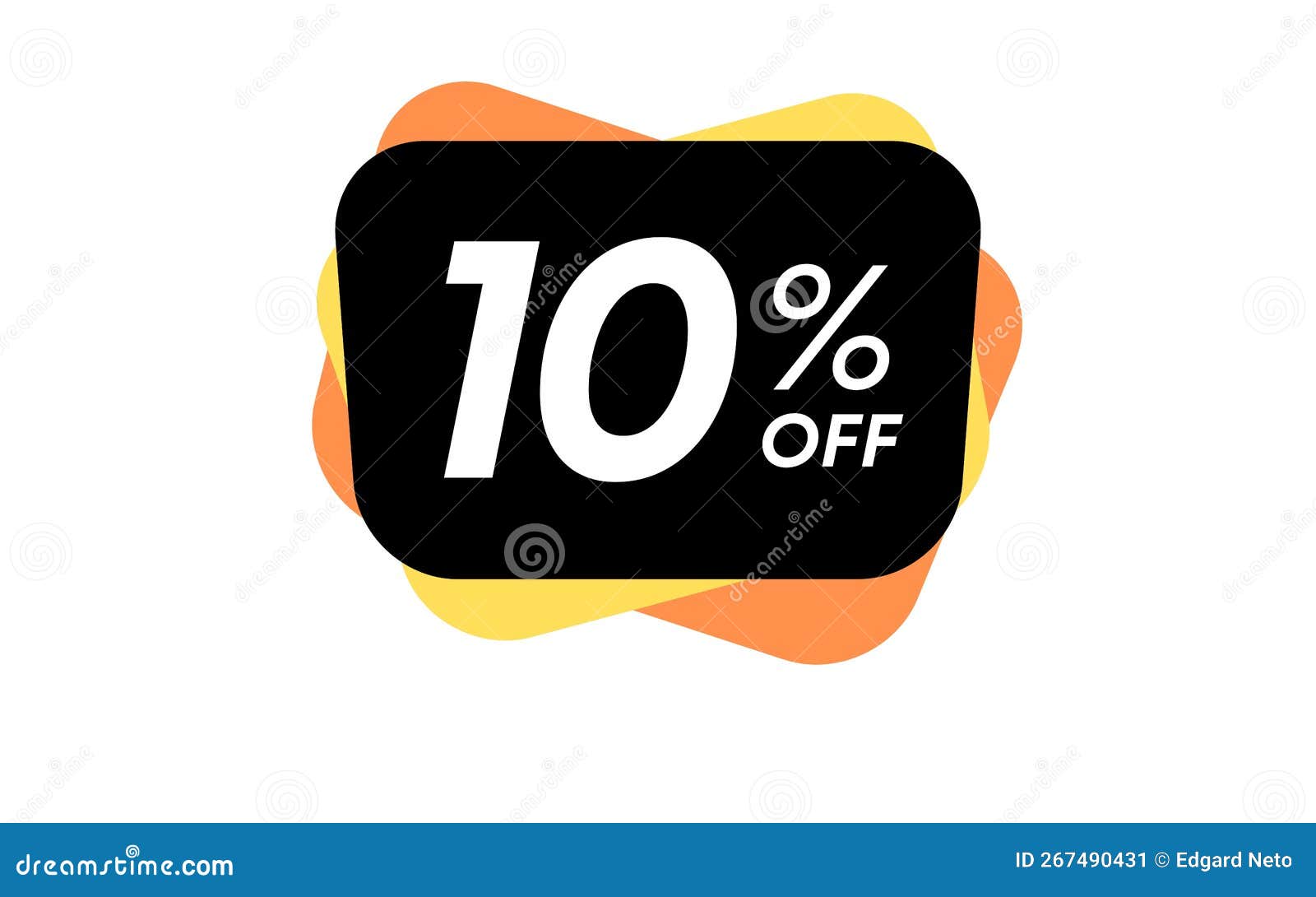 Ten Per Cent Discount 3d Text Banner Background, Symbol Discount, V4 ...