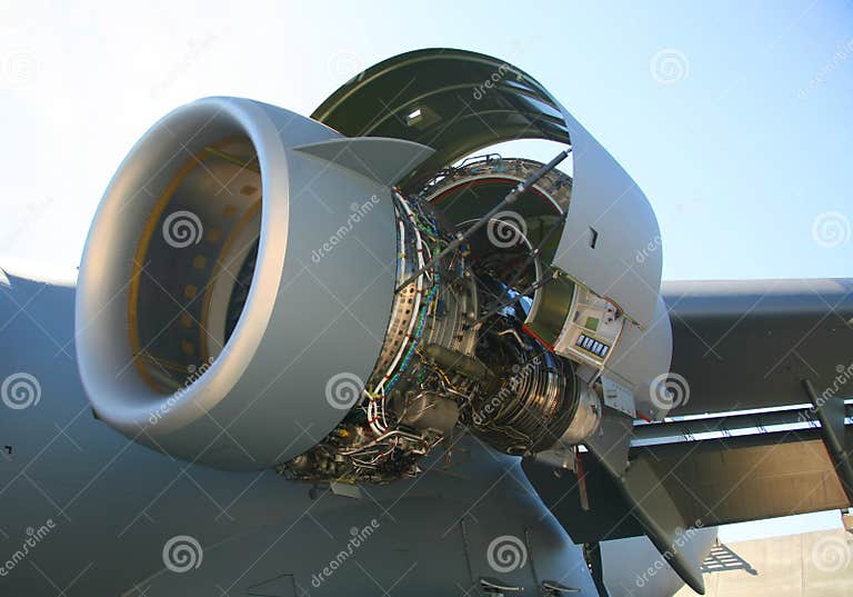 C-17 Military Aircraft Engine Stock Photo - Image of tarmack, fuel: 1175072
