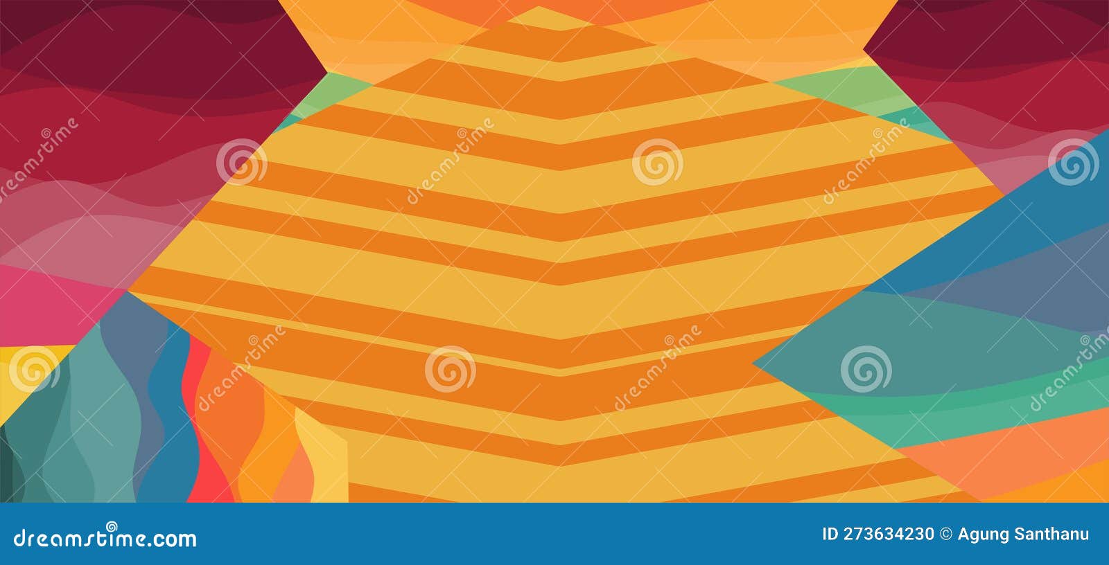 Abstract Collage with Stripes Background Texture and Colorful ...