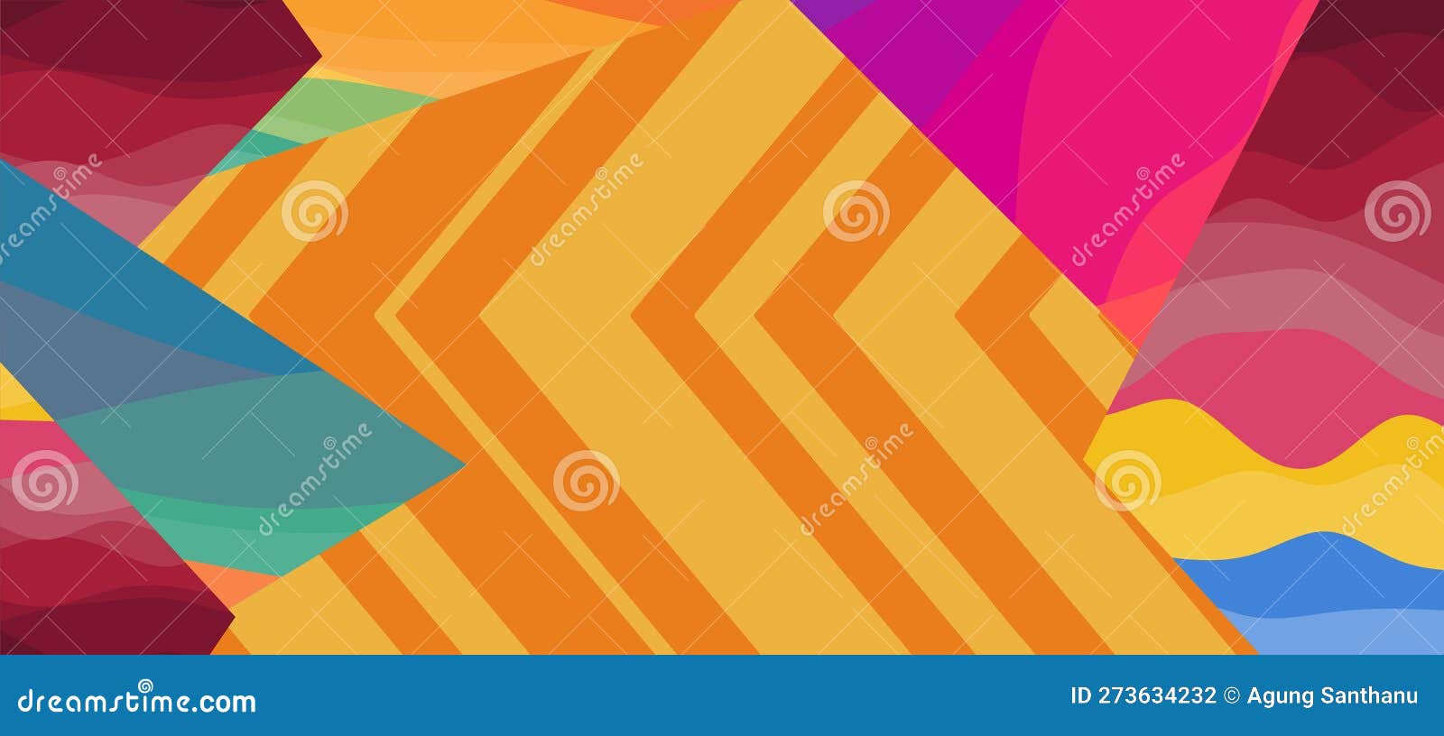 Abstract Collage with Stripes Background Texture and Colorful ...