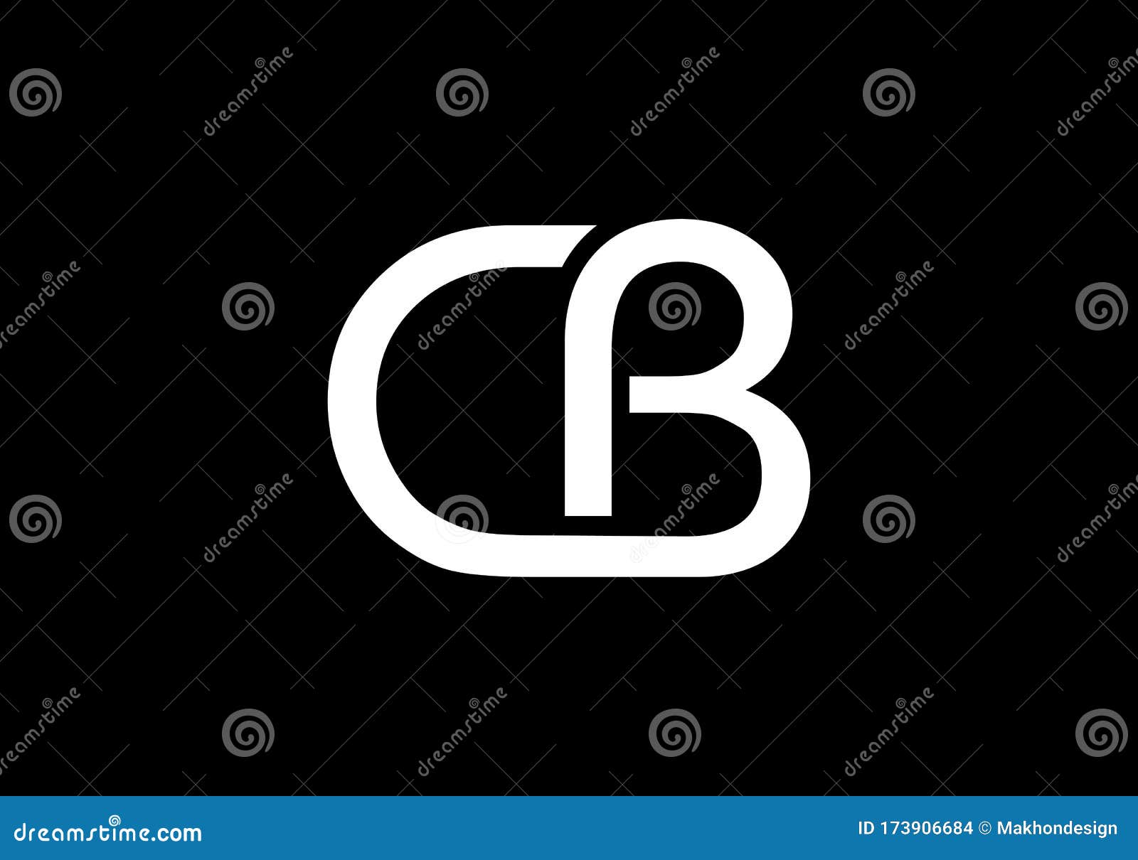 C B Initial Letter Logo Design, Creative Modern Letters Vector Icon ...