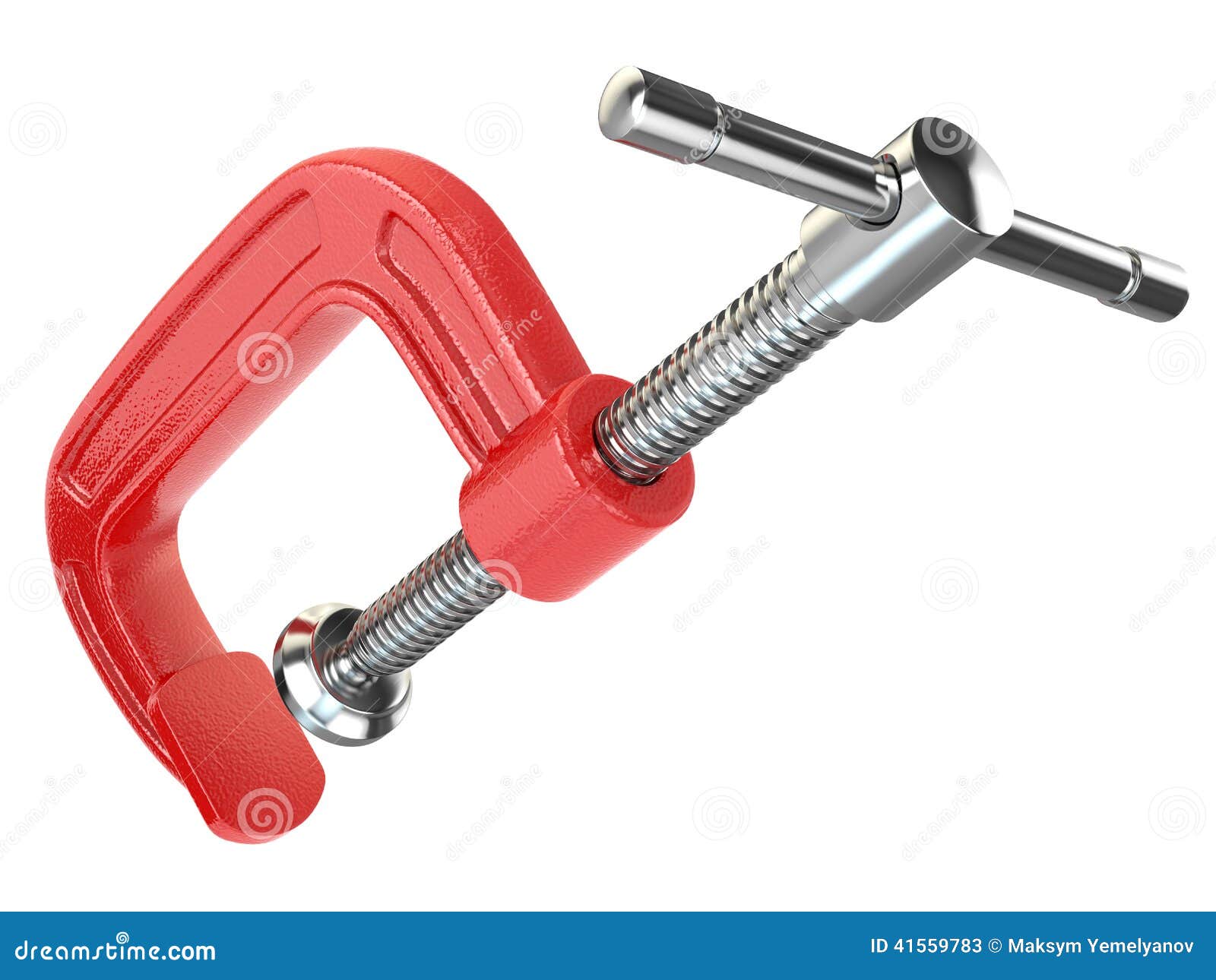 C-clamp hand vise. stock illustration. Illustration of toughness - 41559783