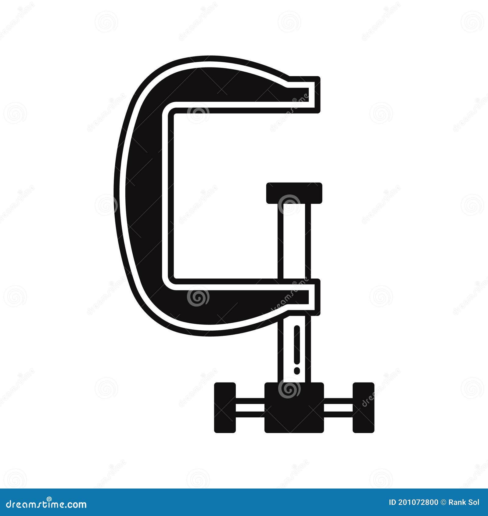 C Clamp Vector Icon Which Can Easily Modify or Edit Stock Vector ...