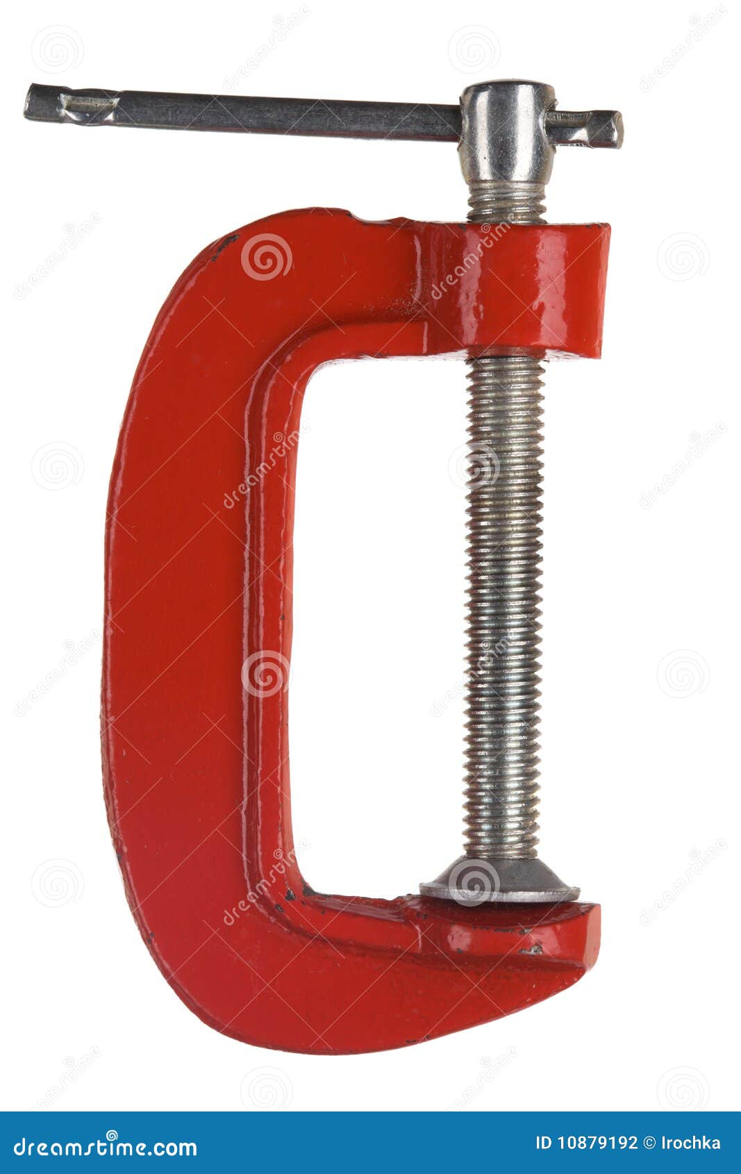 C clamp on white stock photo. Image of hold, isolated - 10879192