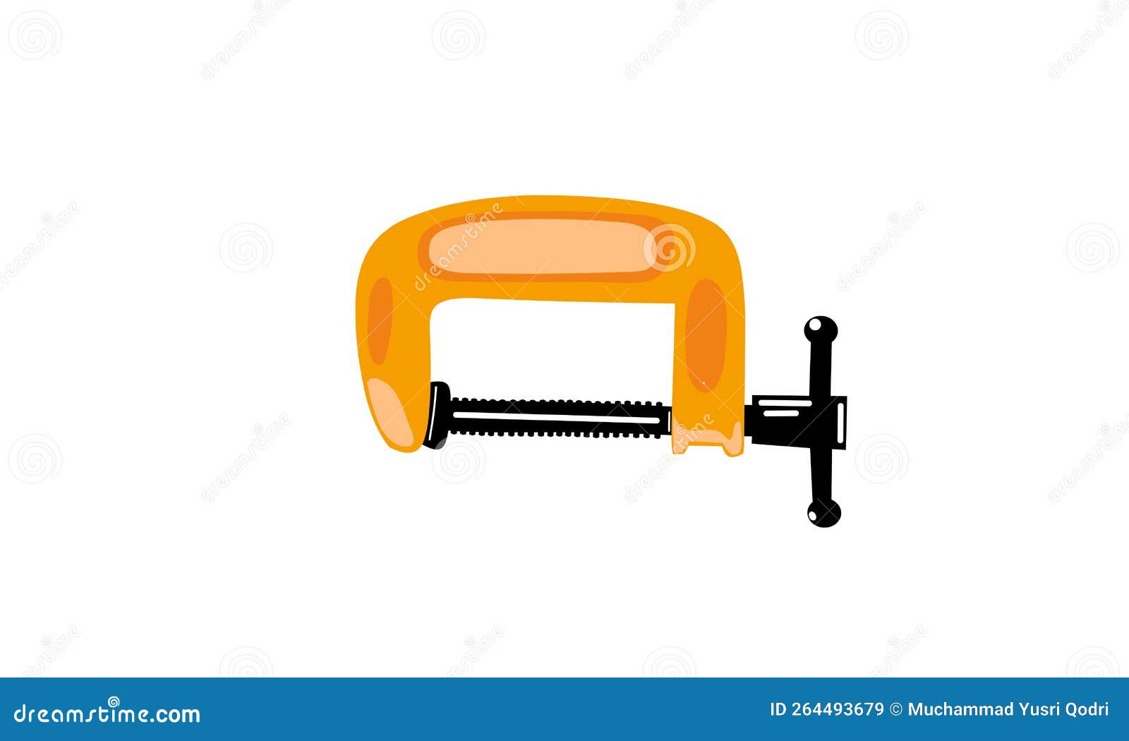 C-Clamps For Clamping Wood Or Metal Cartoon Vector | CartoonDealer.com ...